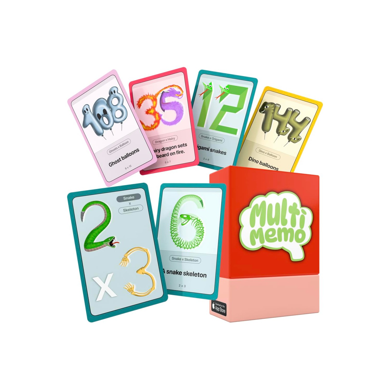 Multi-Memo : Multiplication Flash Cards - Your Child Memorizes Like a ...