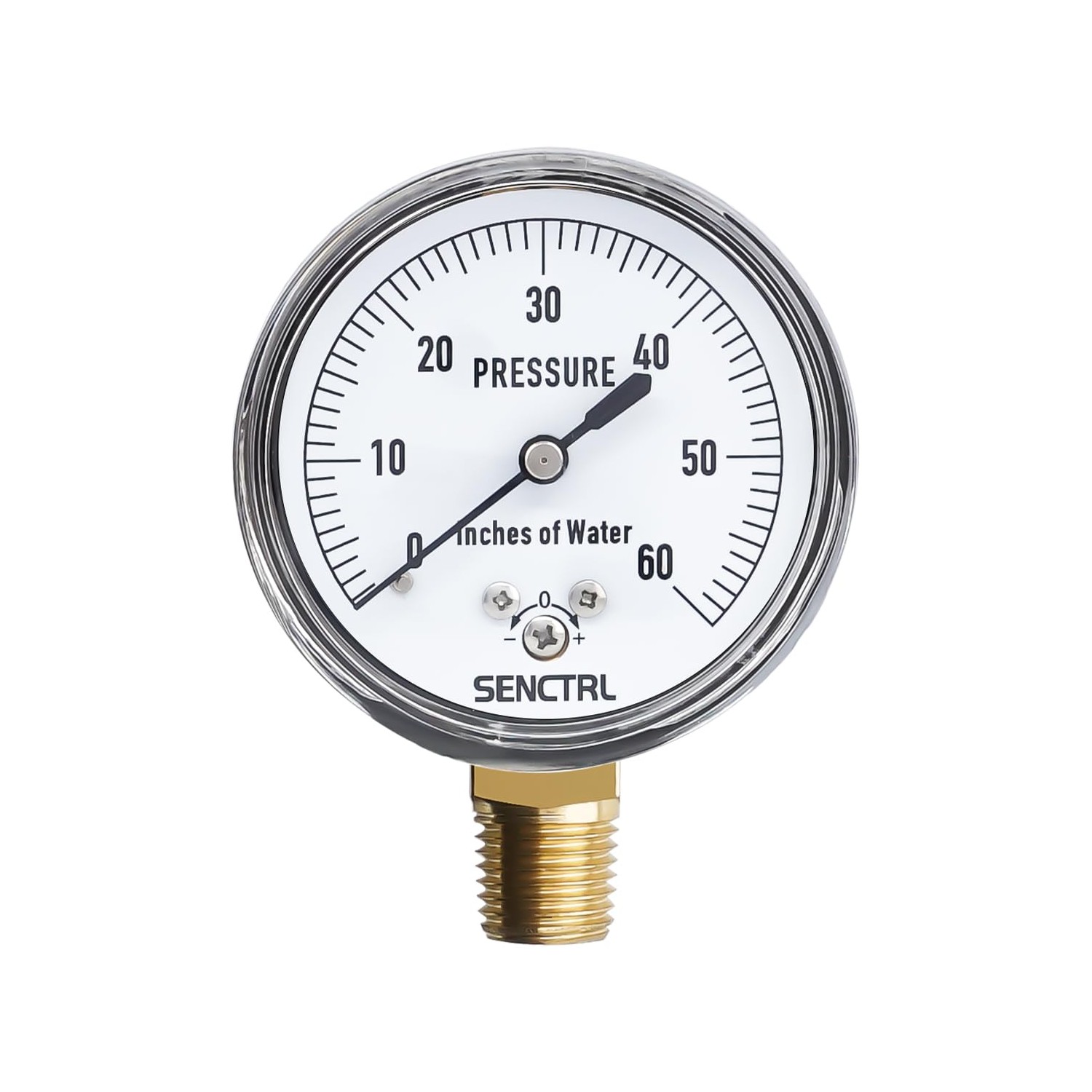 SENCTRL 0-60 Inches of Water Column Gauge, Low Pressure Capsule Gauge ...