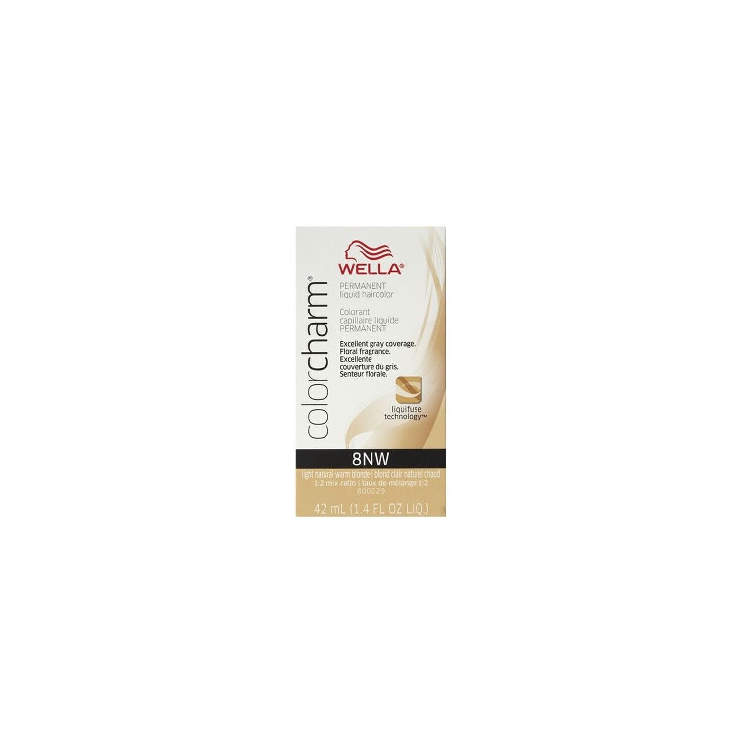 SALON HAIR WELLA COLOR CHARM PERMANENT DYE LIQUID 8NW LIGHT NATURAL ...