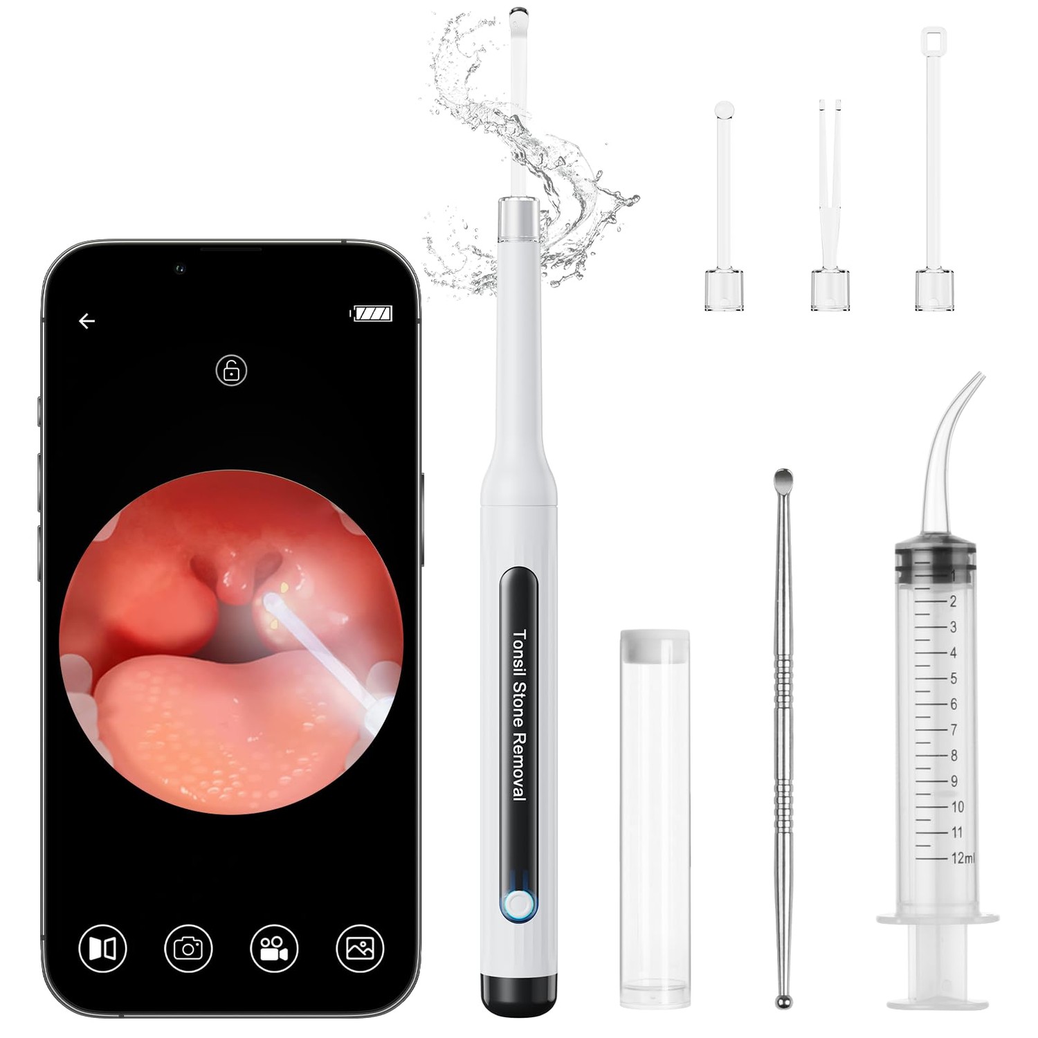 Tonsil Stone Remover with Camera - Upgraded Tonsil Stone Remover Kit ...