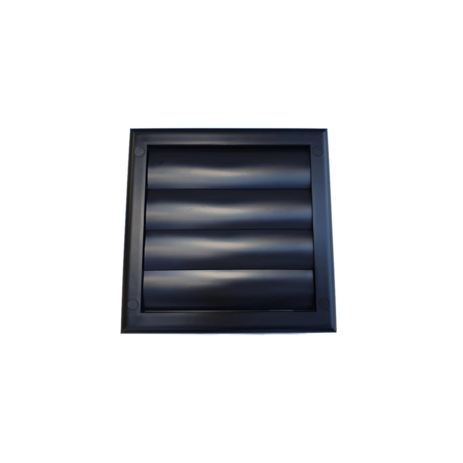 Black Duct Grille 100mm / 4 inch External Ducting Air Vent with Round ...