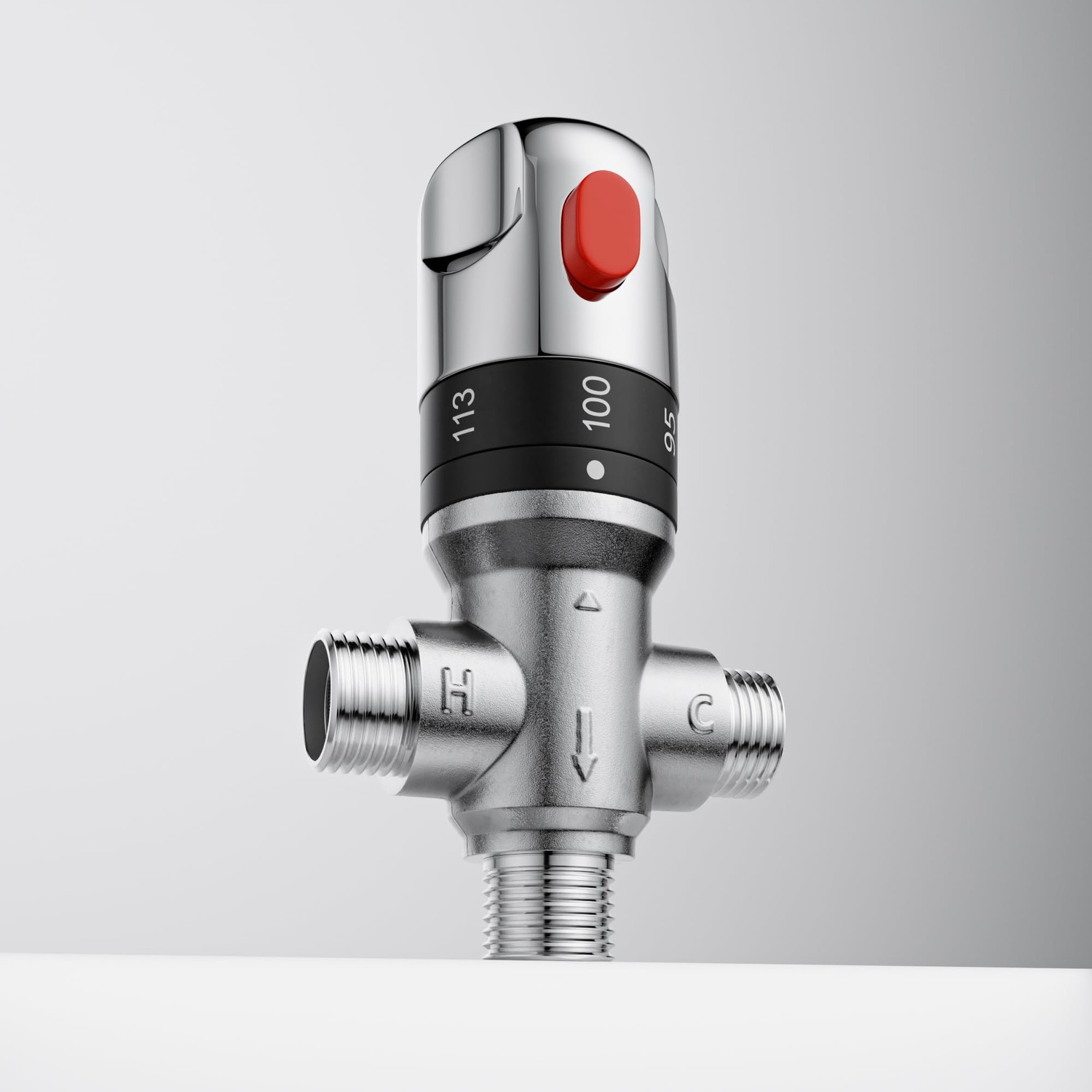 Morado Thermostatic Mixing Valve with 1/2 NPT Male Connection, Water ...