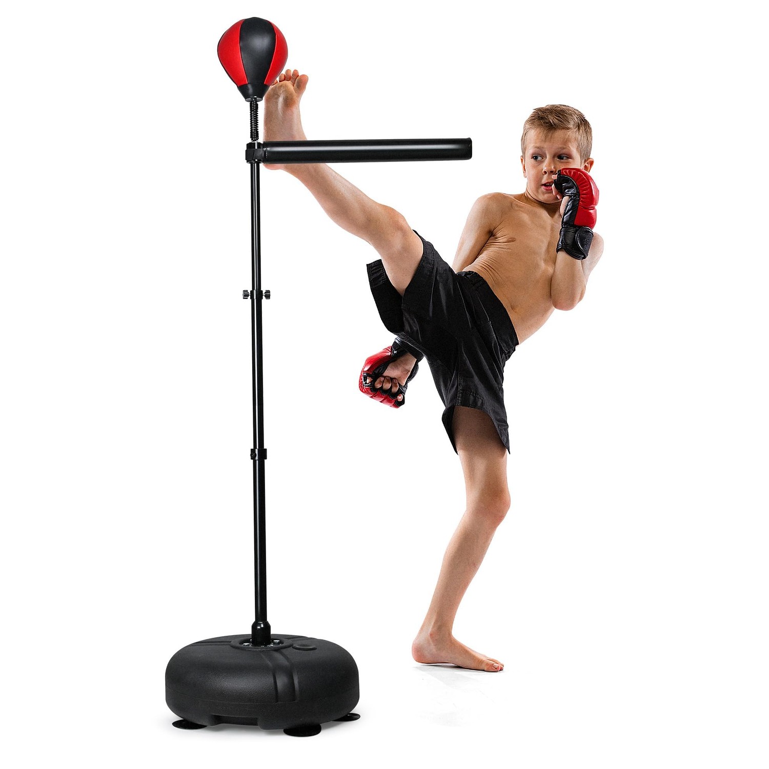 INNOLIFE Boxing Bar with Punching Bag for Kids, Adjustable Height ...