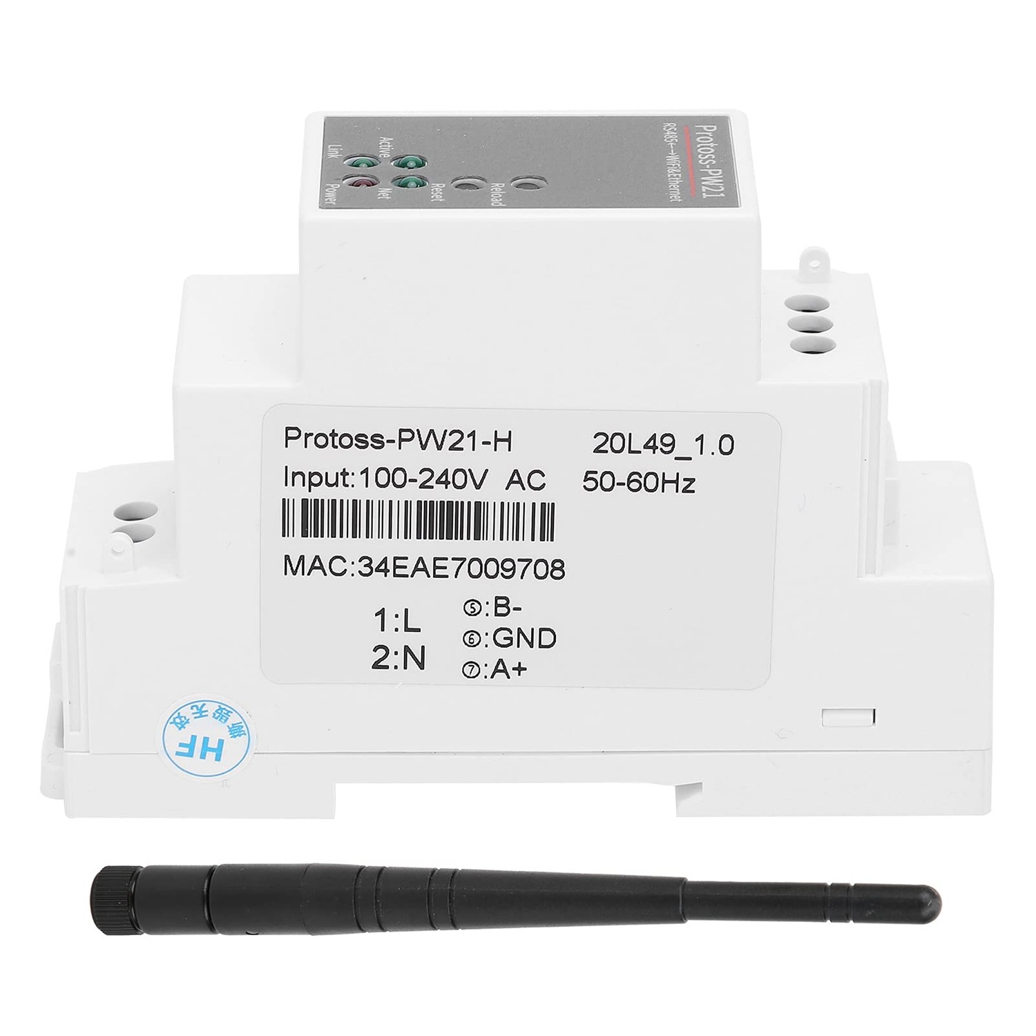 BOROCO RS485 to Ethernet/WLAN Converter, RS485 WiFi Bridge, Modbus for ...