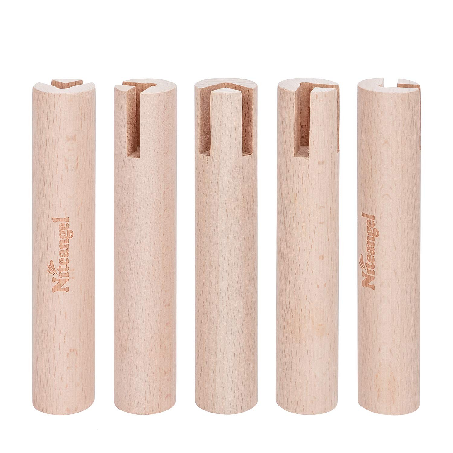 Niteangel Set of Beech Stilts for Elevating & Safely Setting Multi ...