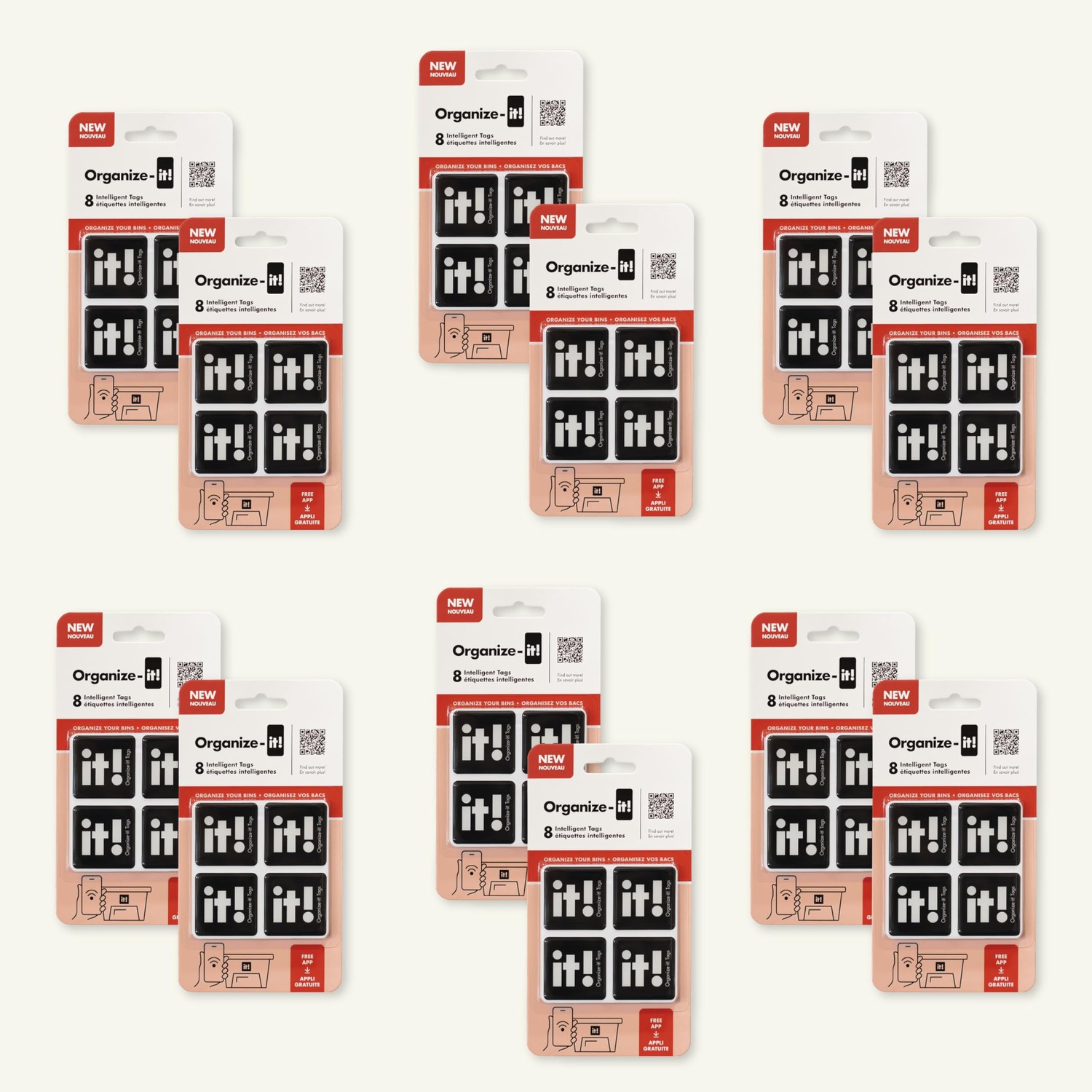 NFC Code Smart Labels Scannable Weatherproof Tags for Storage Bins ...