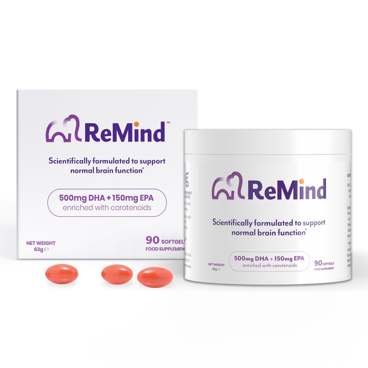Remind Brain Health Supplements – Patented Formula to Support Normal ...