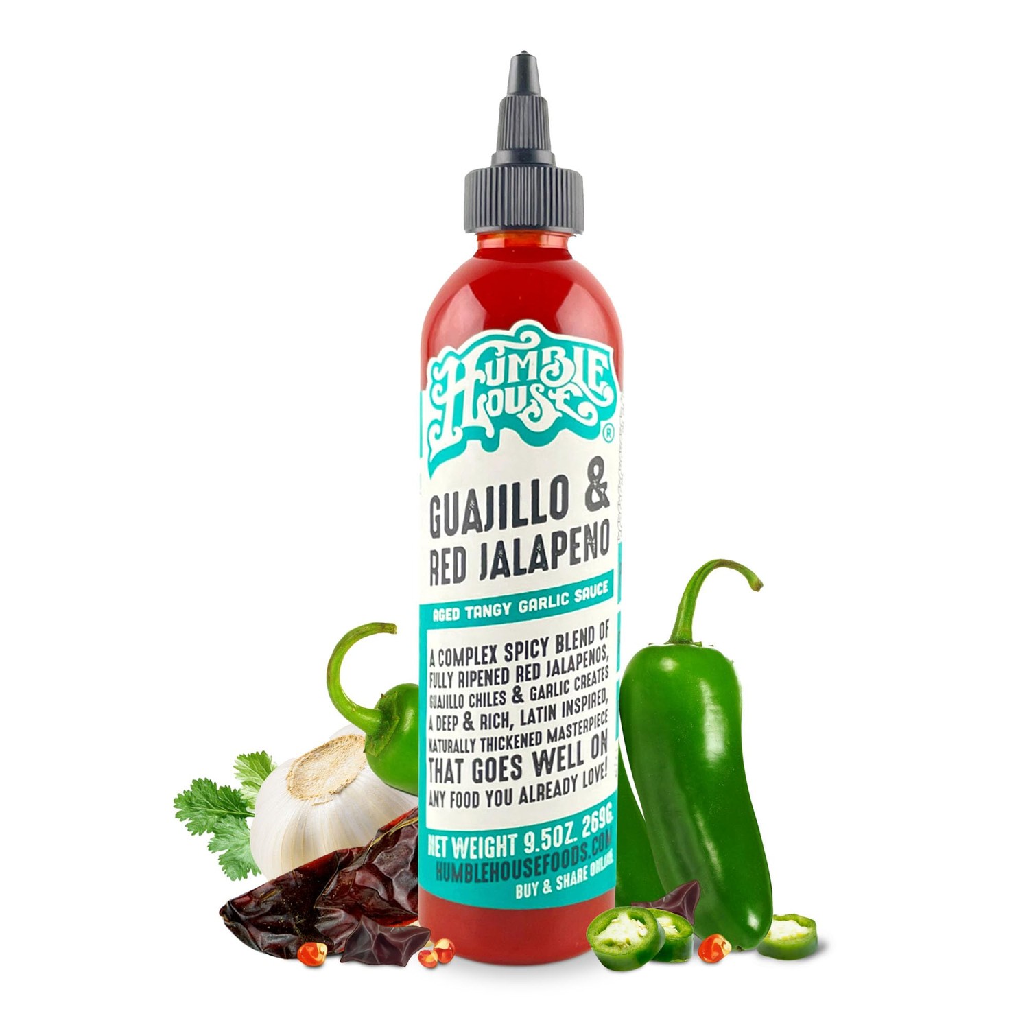 Humble House - Guajillo & Red Jalapeno Peppers Hot Sauce, Low-Calorie ...