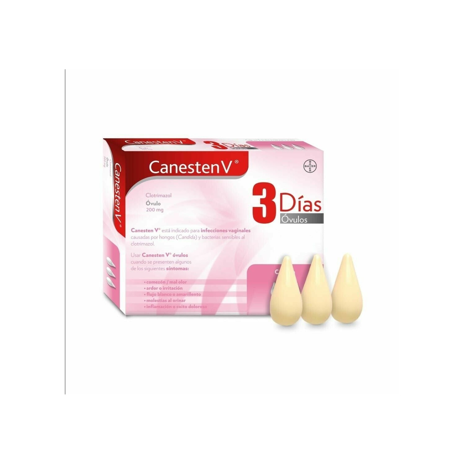 Canesten V 3 Ovulos Ovules Vaginal Infect Antifungal Treatment - ibspot.com