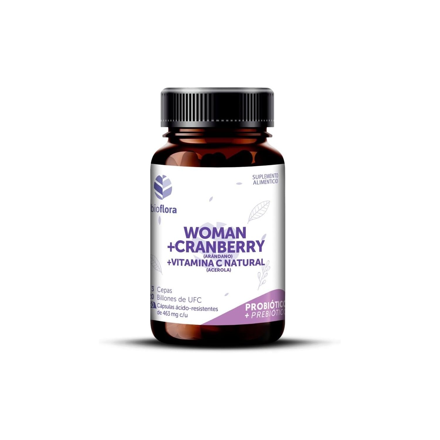 Bioflora Woman™ | Probióticos + Prebiótico con Arándano y Vitamina C ...