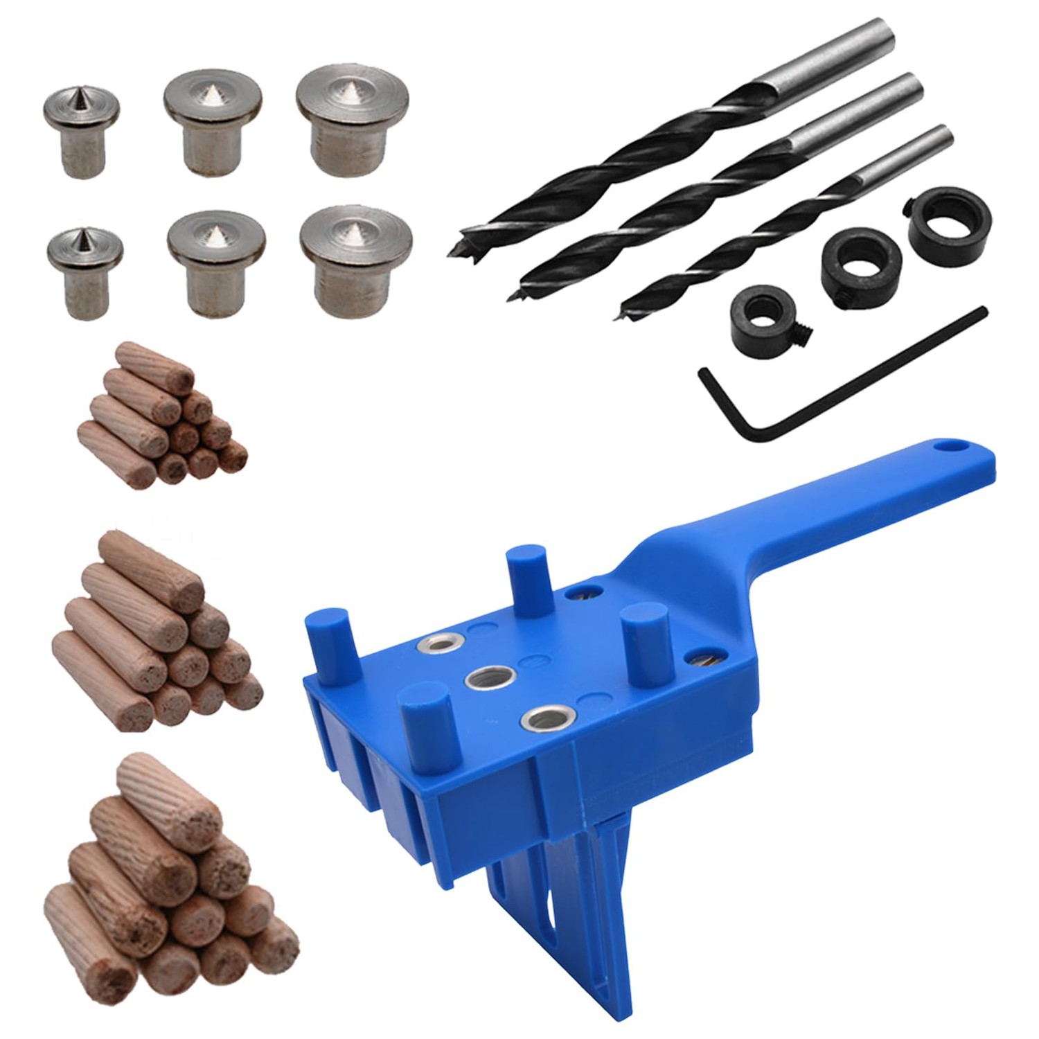41 PCS Dowel Jig, Drill Guide, Worktop Jig, Drill Block, Drill Jig ...