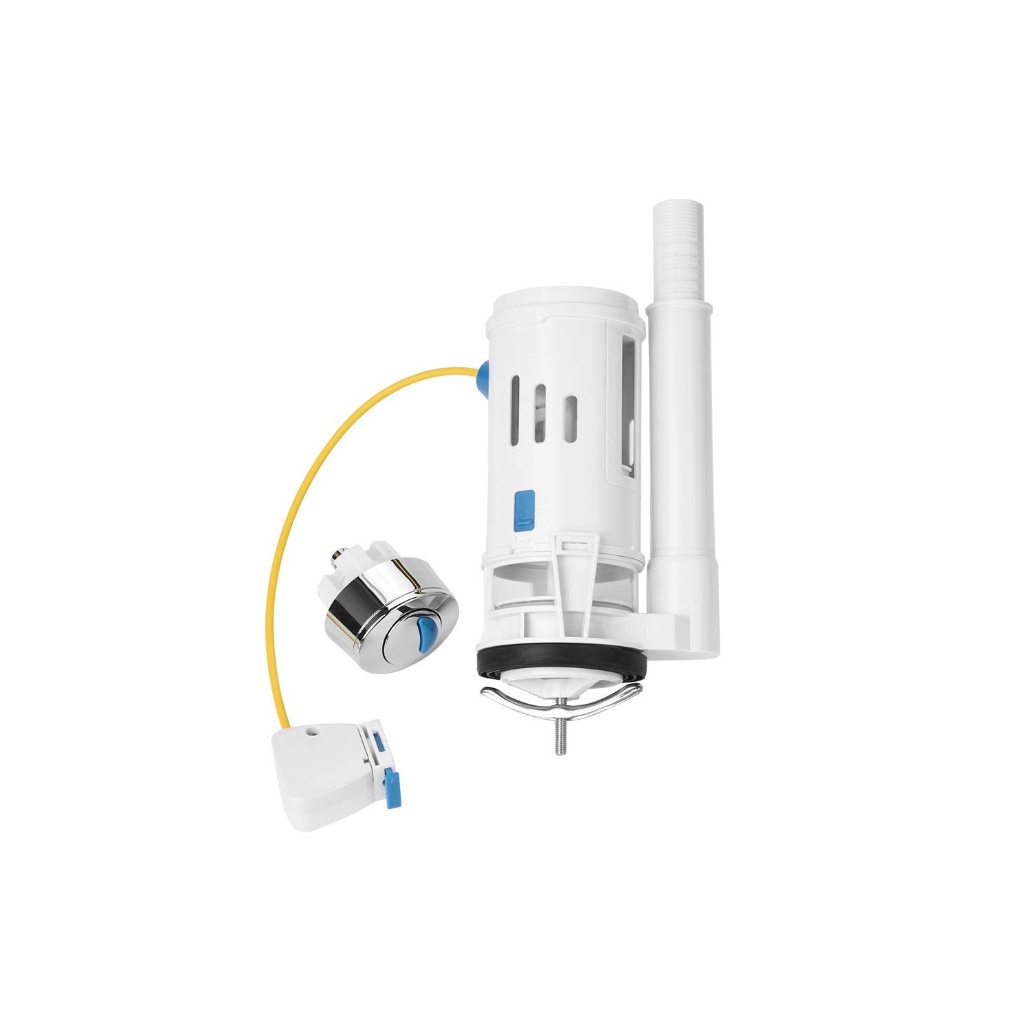 EVTSCAN Toilet Drain Valve, ABS Plastic Toilet Fitting Push Button Dual ...