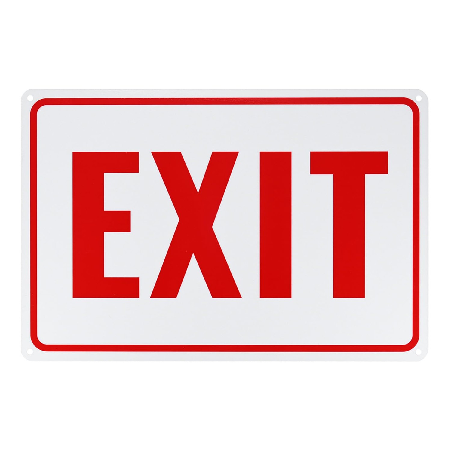 M METERXITY 1-Pack Exit Sign 14x10 Inch Aluminum Reflective Enter Here ...