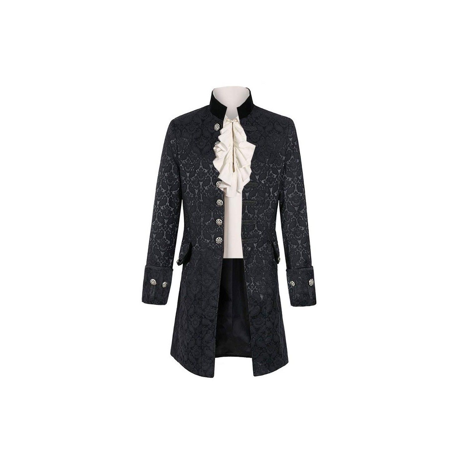 Mens Steampunk Medieval Jacket Pirate Viking Renaissance Costume Formal ...