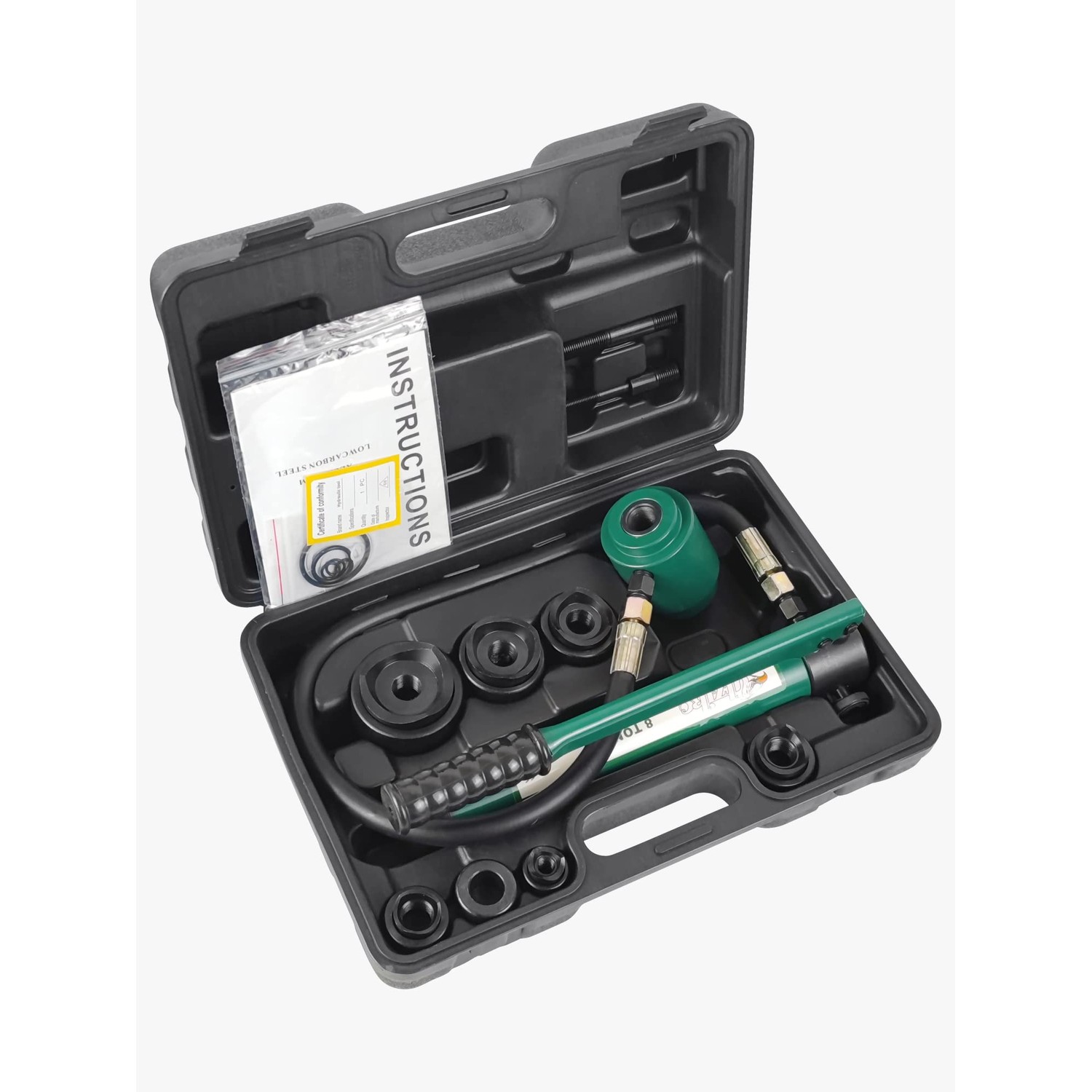 UTZIKO Hydraulic Knockout Punch Electrical Conduit Hole Cutter Set KO ...