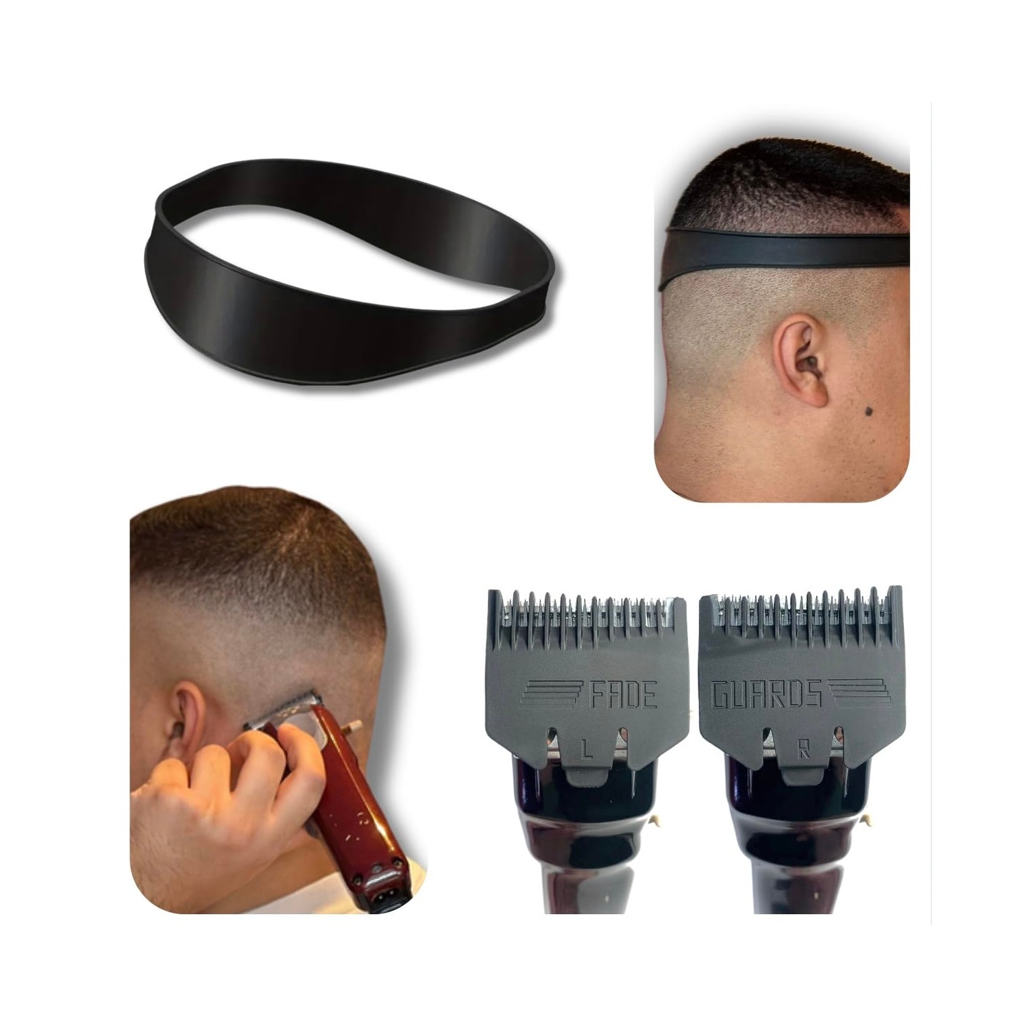 Self Fade Haircut Kit | Fade Guide Band Neckline Shaving Template ...