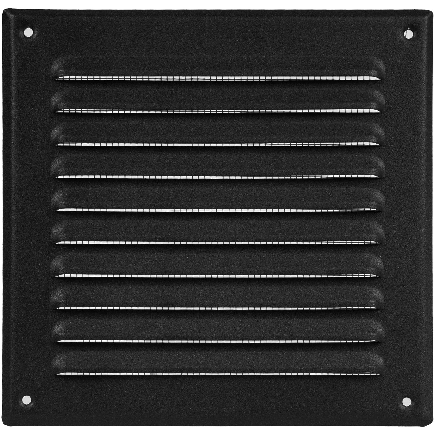 HVAC OV 6" x 6" Inch (Grille Dimensions) Black Stainless Steel Square ...