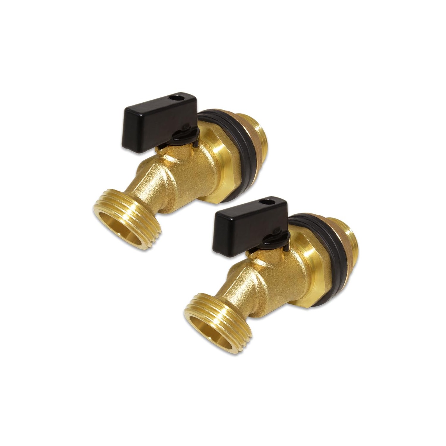 Hooshing 2PCS Brass Rain Barrel Spigot Water Container, 1 Inch O.D ...