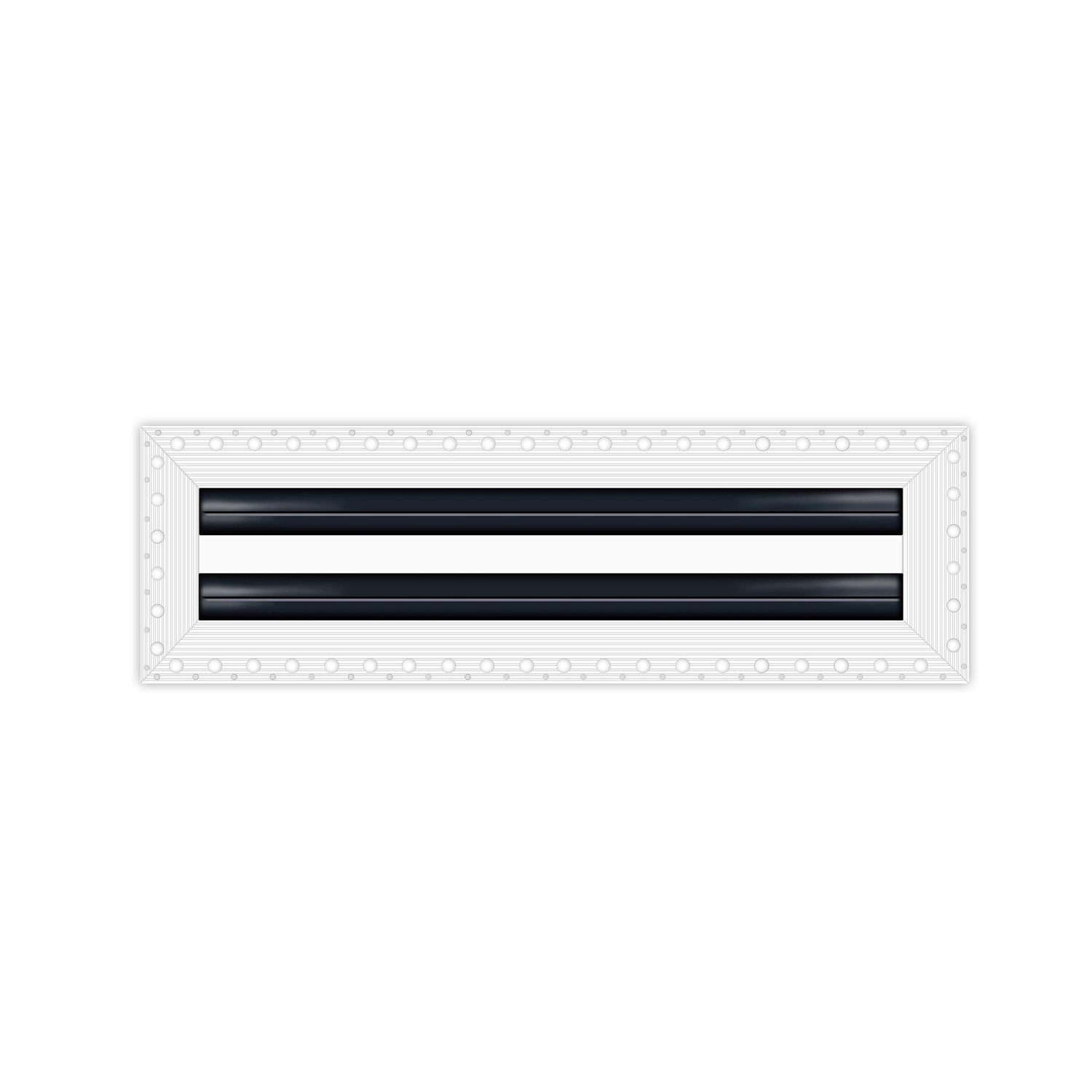 BUILDMART - 18" Linear Slot Diffuser - 2 Slot - Mud in Air Vent Cover ...