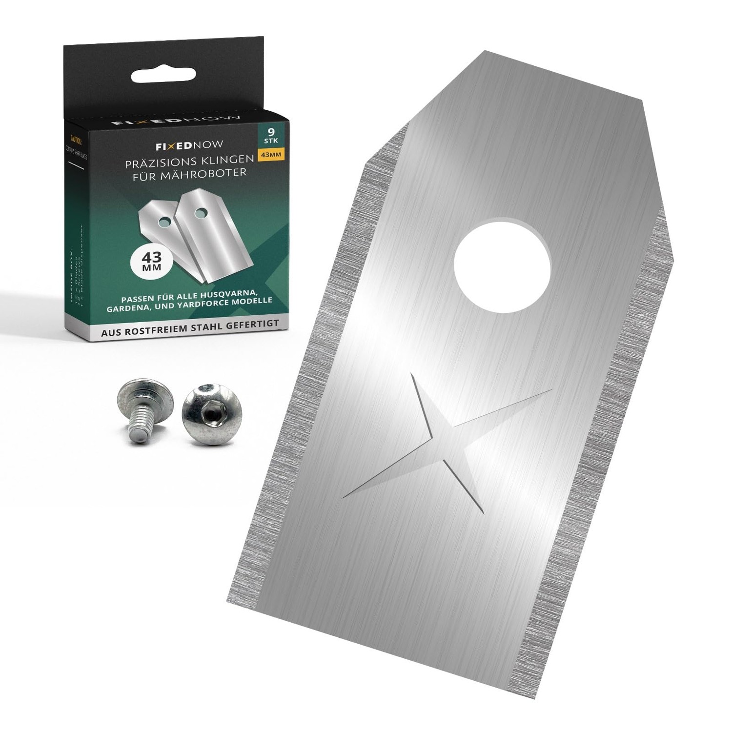 FixedNow Replacement Blades [Pack of 9] Extra Long 43 mm for Robotic ...