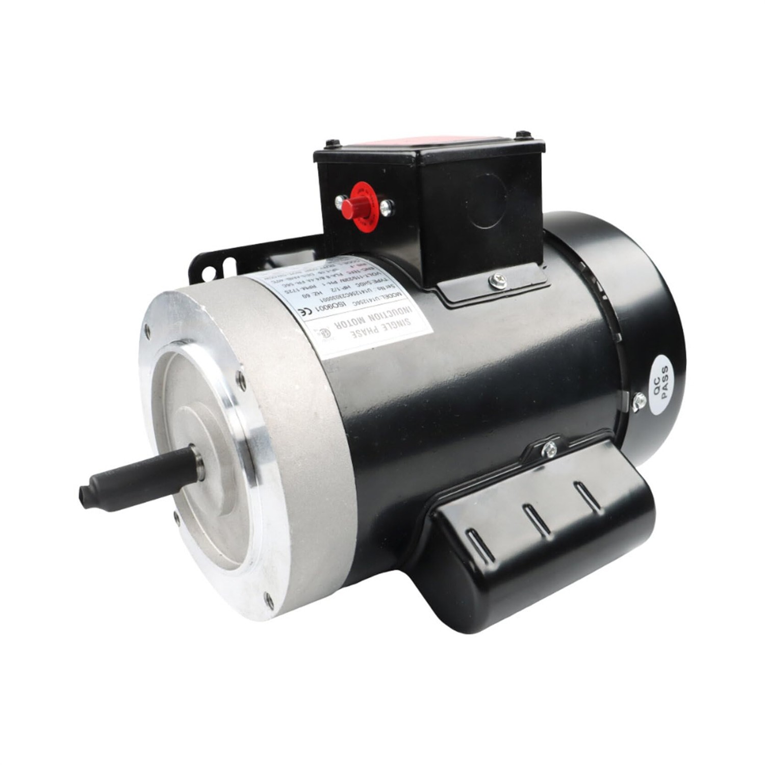 TINVHY 1/2 HP Compressor Motor Single Phase 1750 RPM 56 C Frame 60 HZ ...