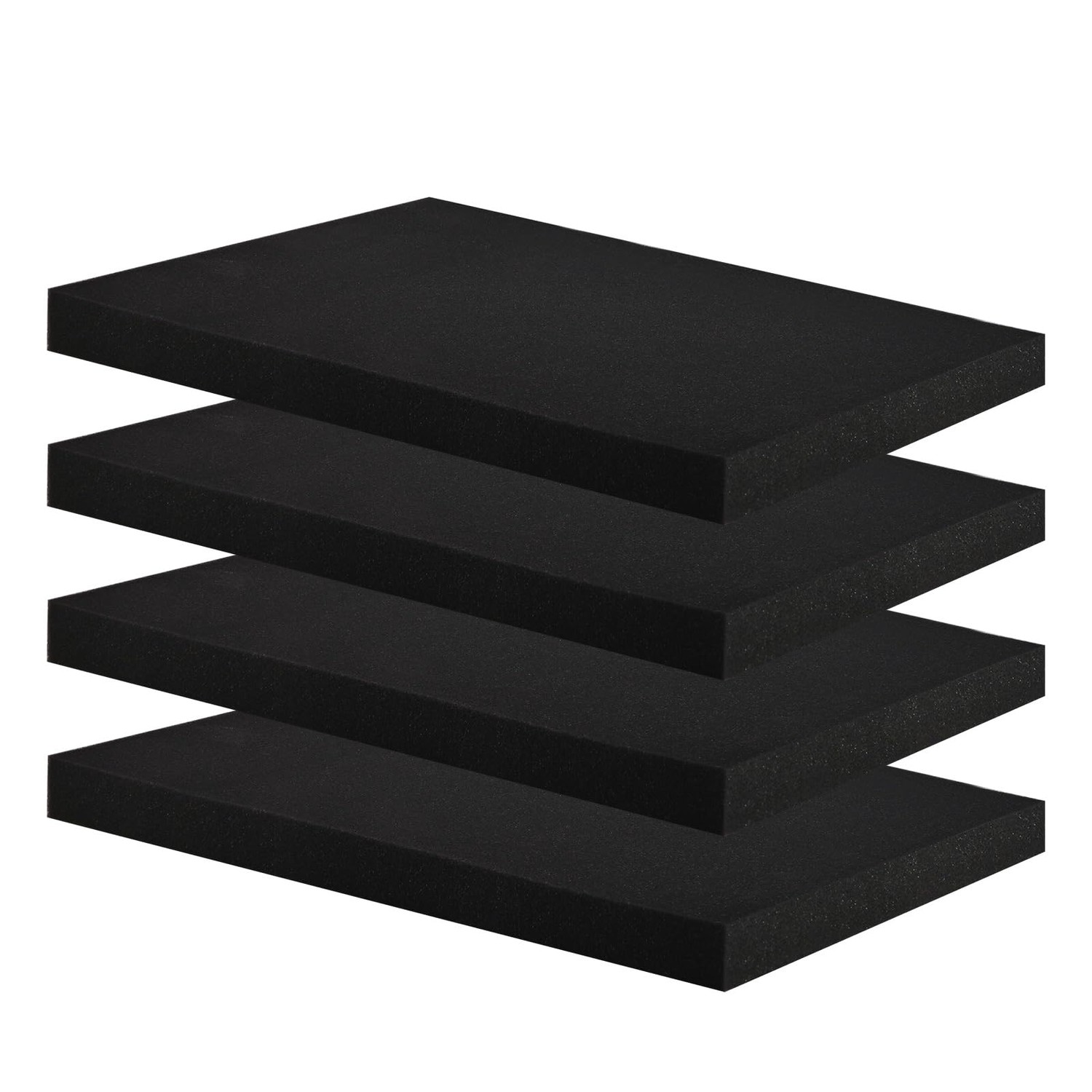 Crafjie 4 Pcs Packing Foam Sheets 16 x 12 x 1 Inch Polyurethane Foam ...