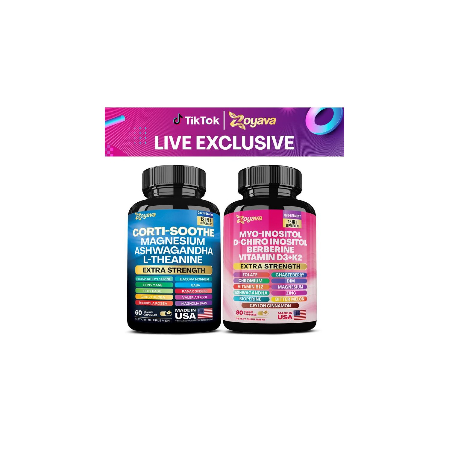 [LIVE Exclusive] Soothe & Smooth Bundle - Zoyava Cortisol and Myo ...
