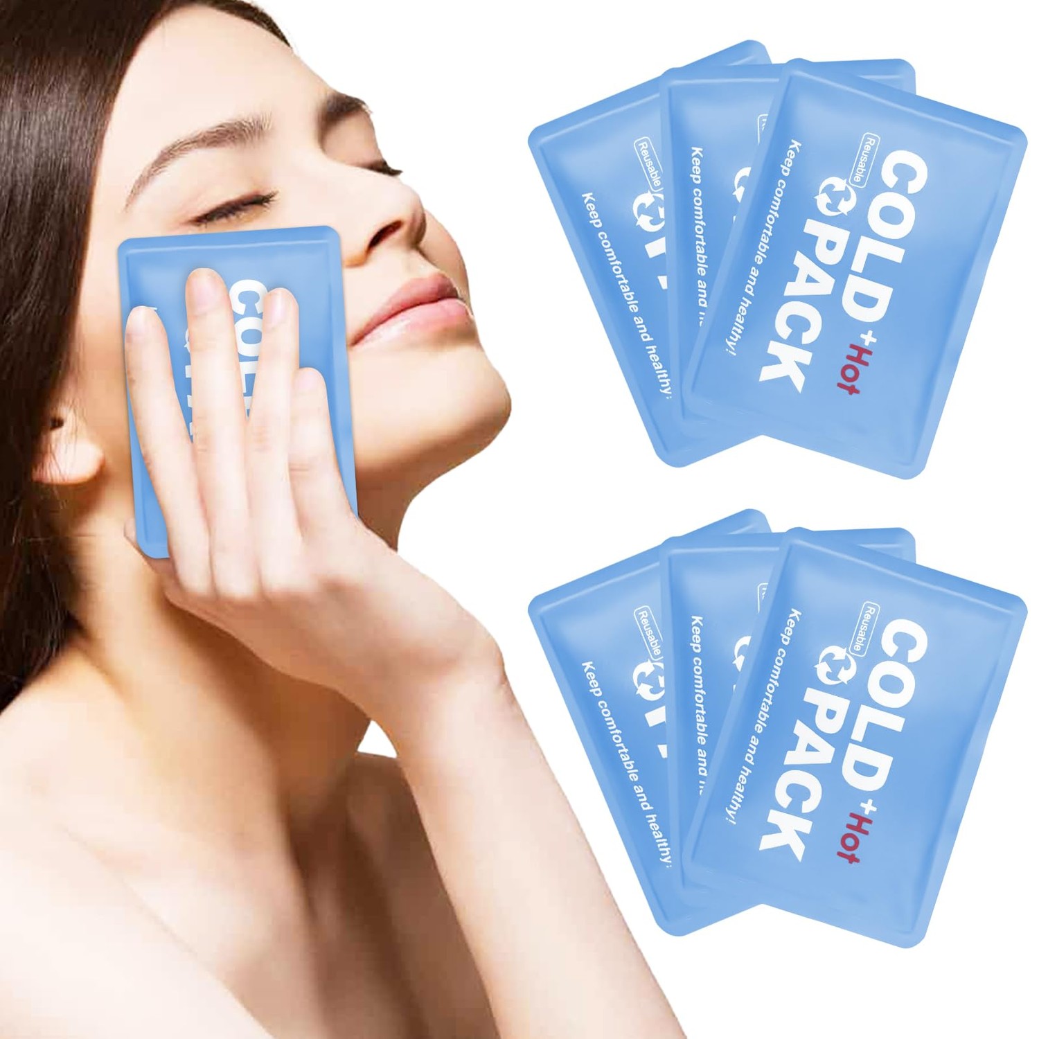 Lectorias Blue Cooling Pads Gel, Cool Pack for Kinking, Ice Pack ...