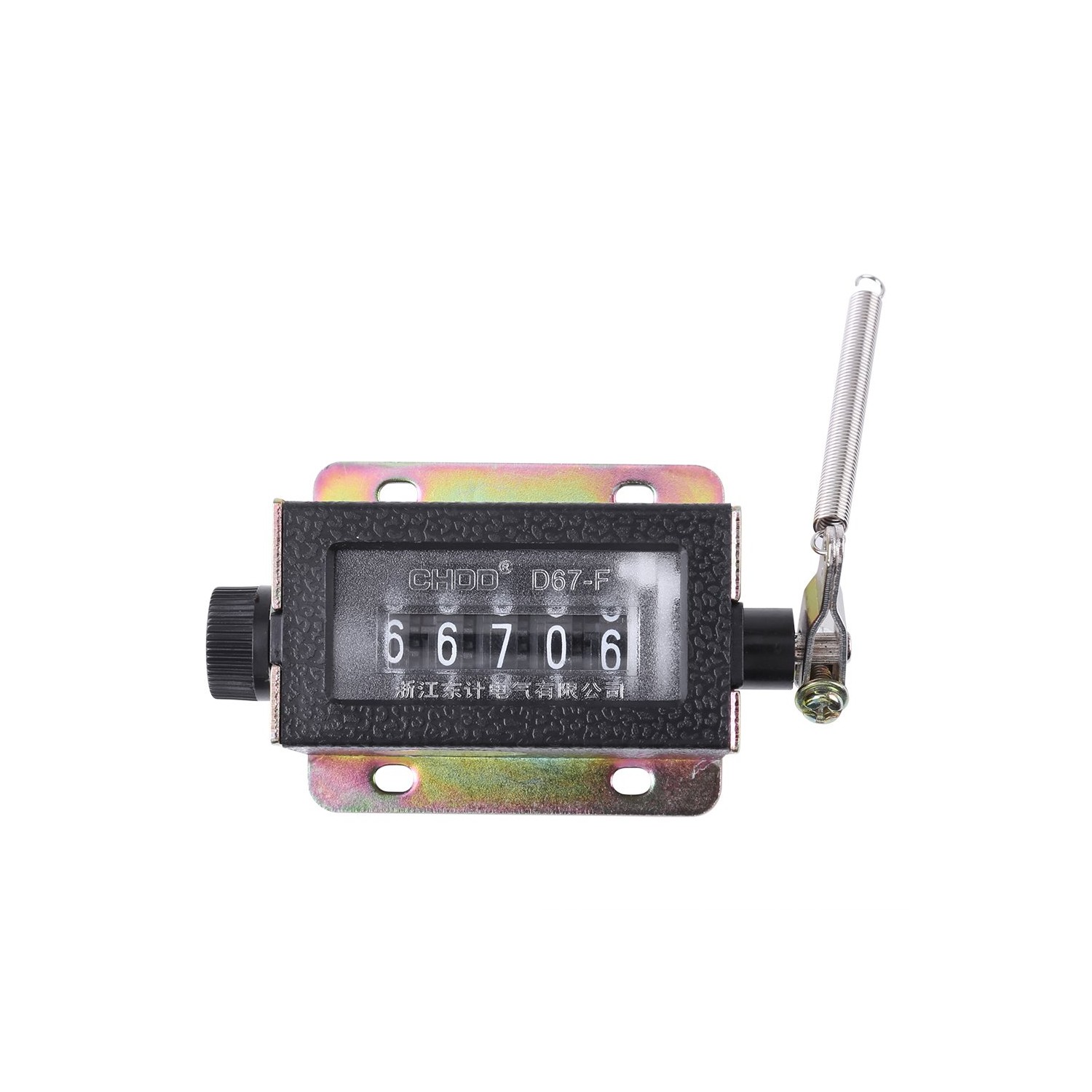 D67-F 5 Digit Counter, Digit Mechanical Counter, Resettable Manual Hand ...