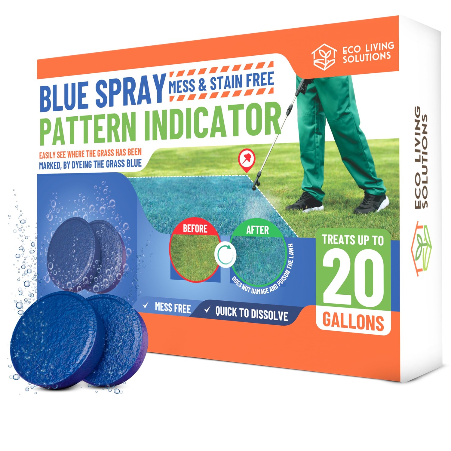 Eco Living Solutions - Concentrated Blue Spray Pattern Indicator ...