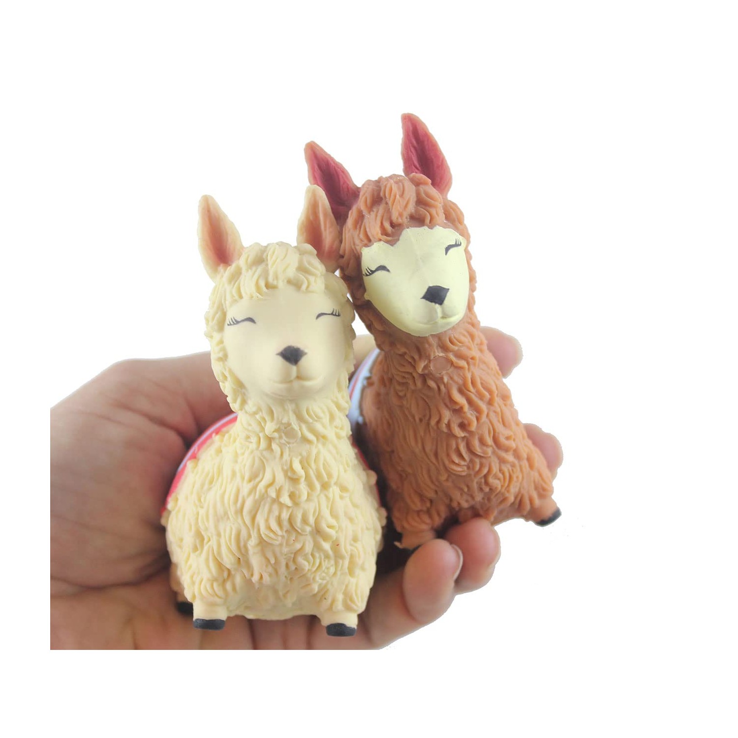 Set of 2 Sand Alpaca Llama - Sand Filled Squishy - Rubber Chicken ...