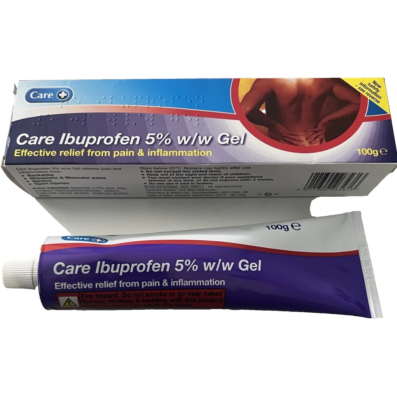 Mentholatum Ibuprofen Topical Gel 5% Rapid Pain Relief Back Rheumatic ...