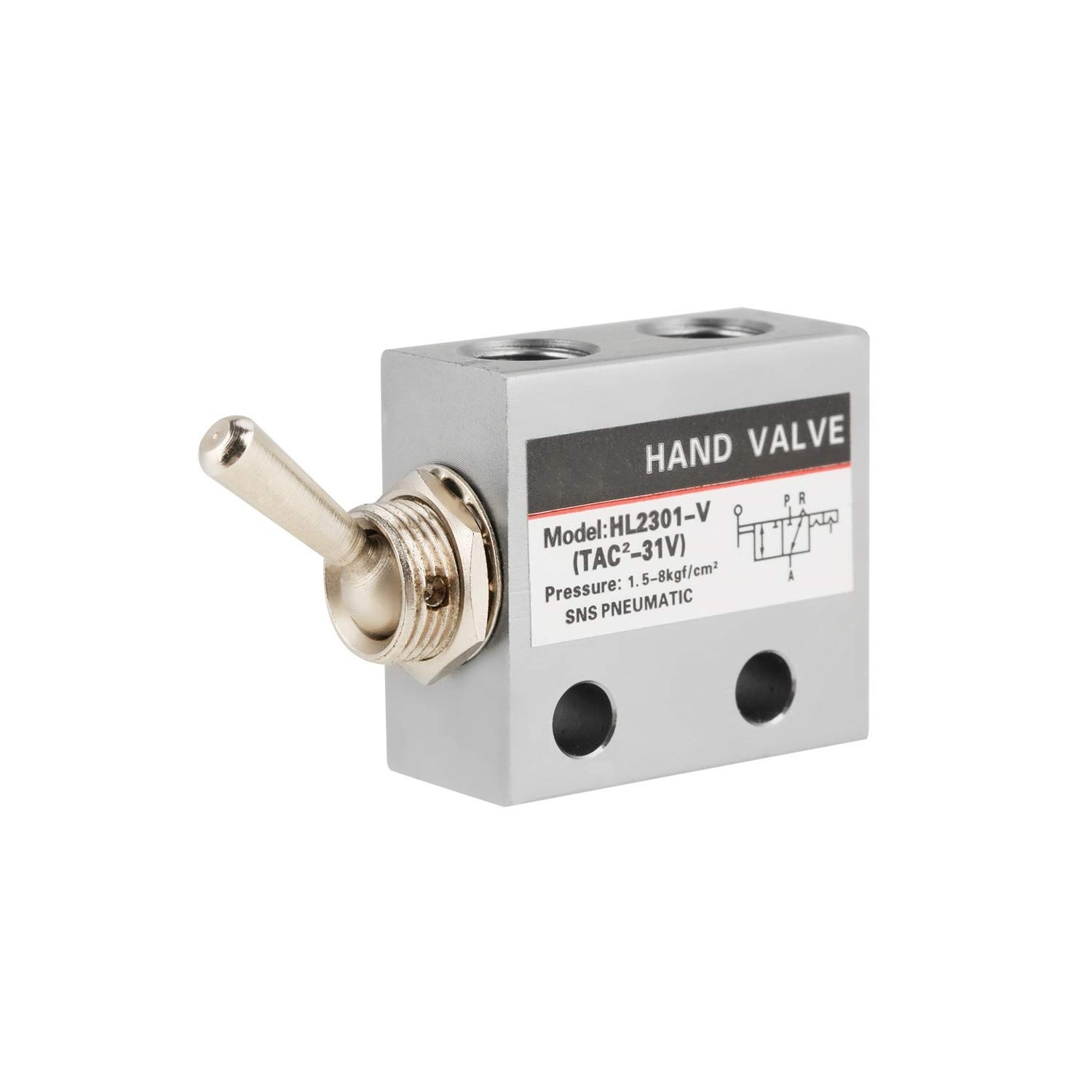 Mechanical Valve HL2301 3 Position 2-Port Toggle Switch Pneumatic ...