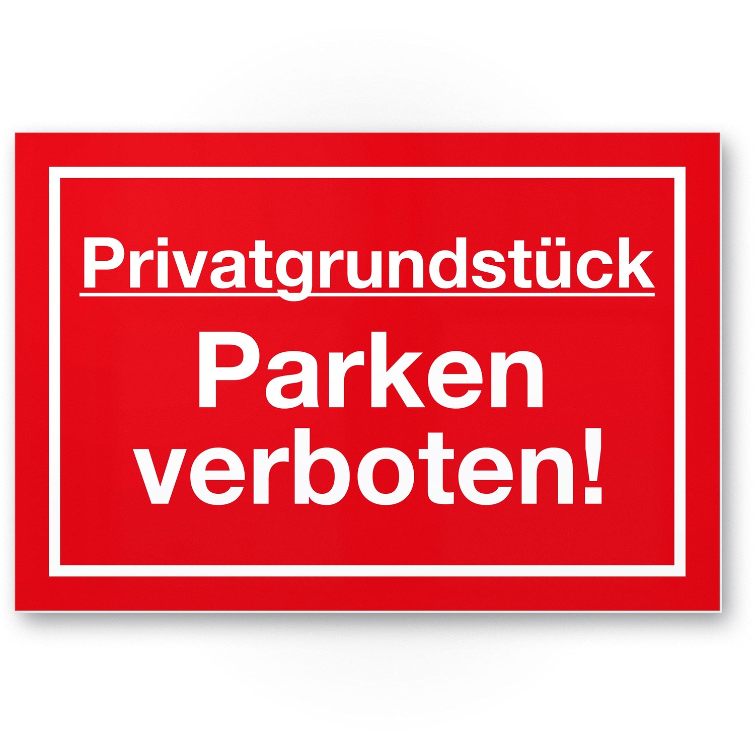 Komma Security Privatgrundstück – Parken Verboten Sign, Parking ...