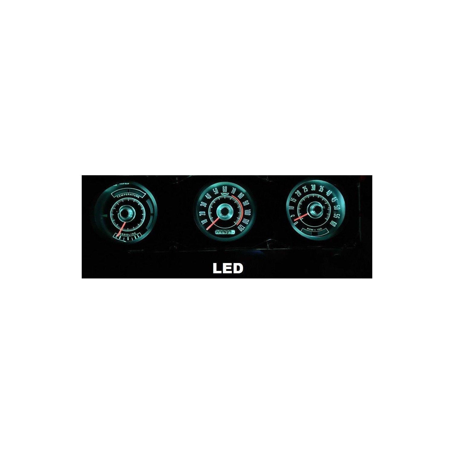 MAL LED 68-69 Ford Torino Ranchero Fairlane Gauge Cluster LED Upgrade ...