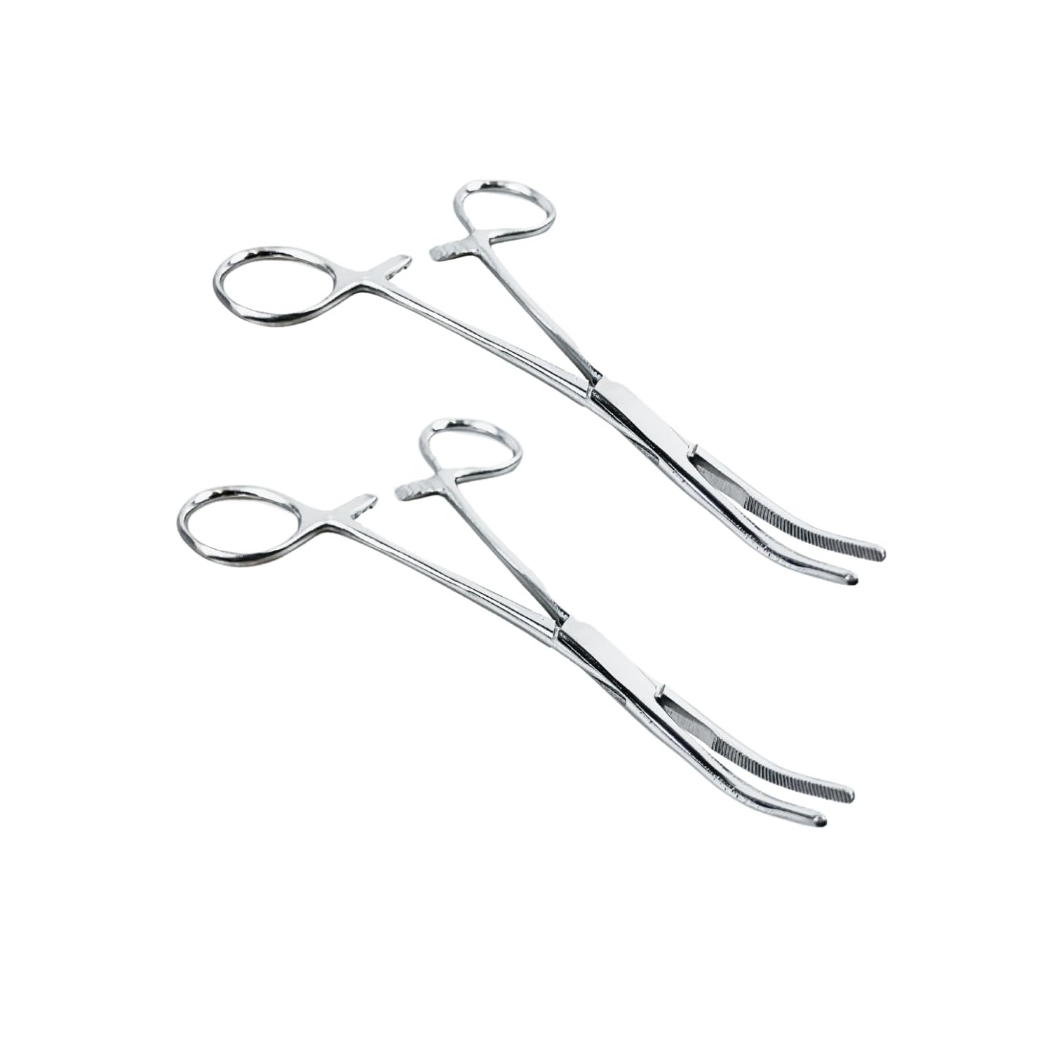 ADROIT (2 Pack) 5.5" Curved Tip Stainless Steel Hemostat Forceps ...