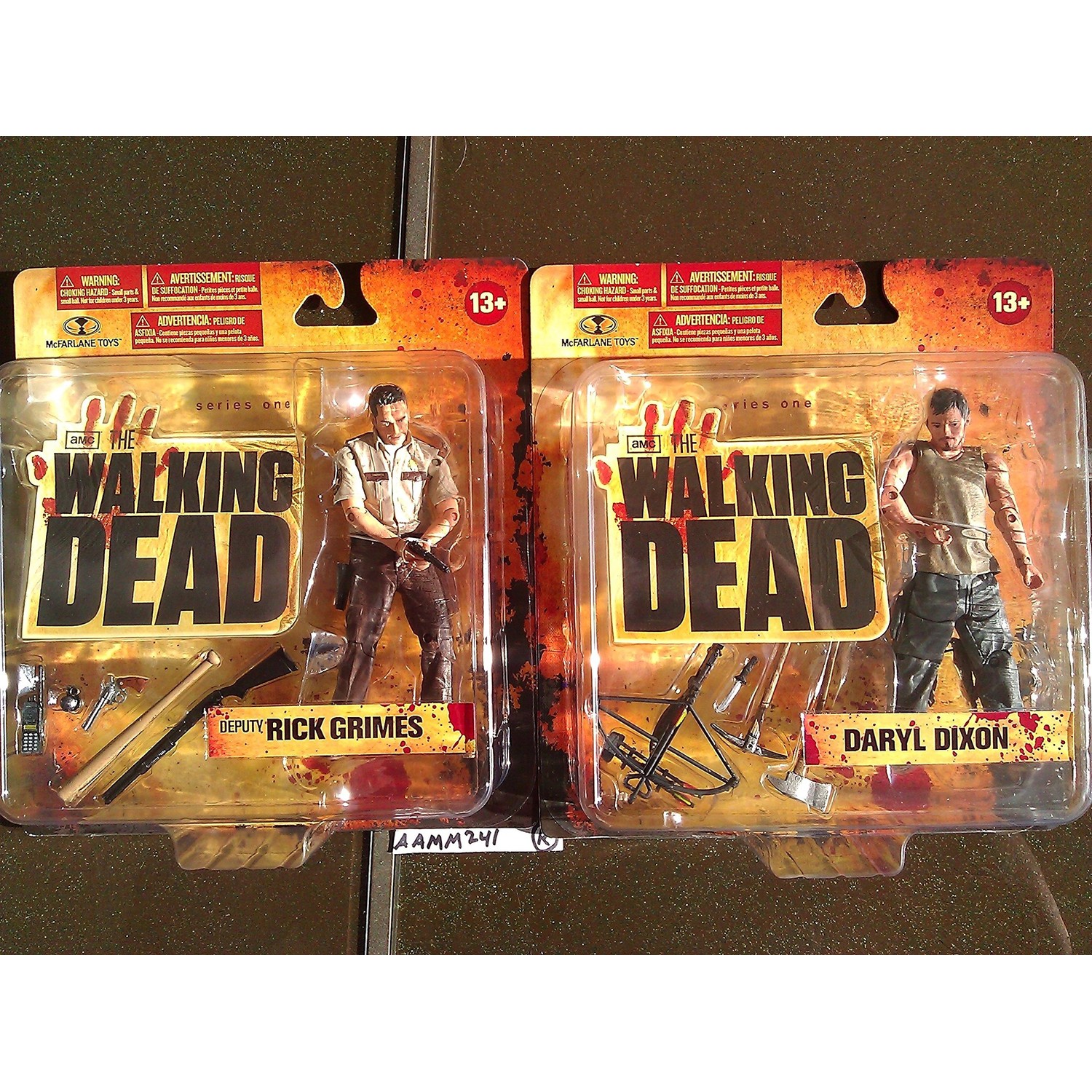 The Walking Dead Figure Tv Series 1 Set (2) Daryl Dixon, Rick Grimes ...