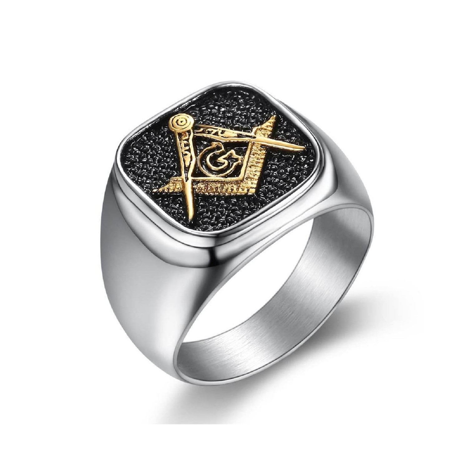 Masonic Ring, Compass and Square Ring for Men, Masonic Ring, Masonic ...