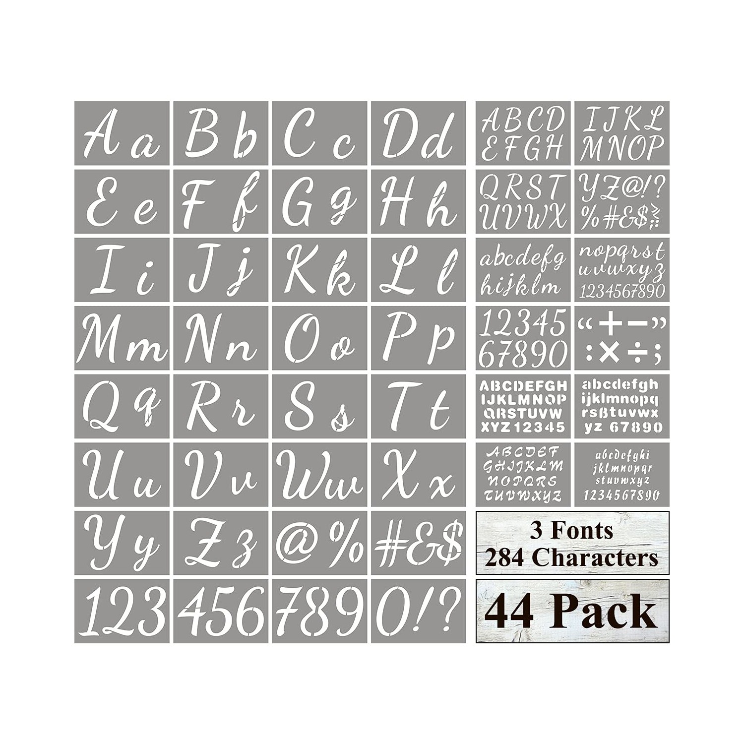 Number Stencils 3 Inch Aazon.co: 2.5 Inch Alphabet Letter Stencils For ...