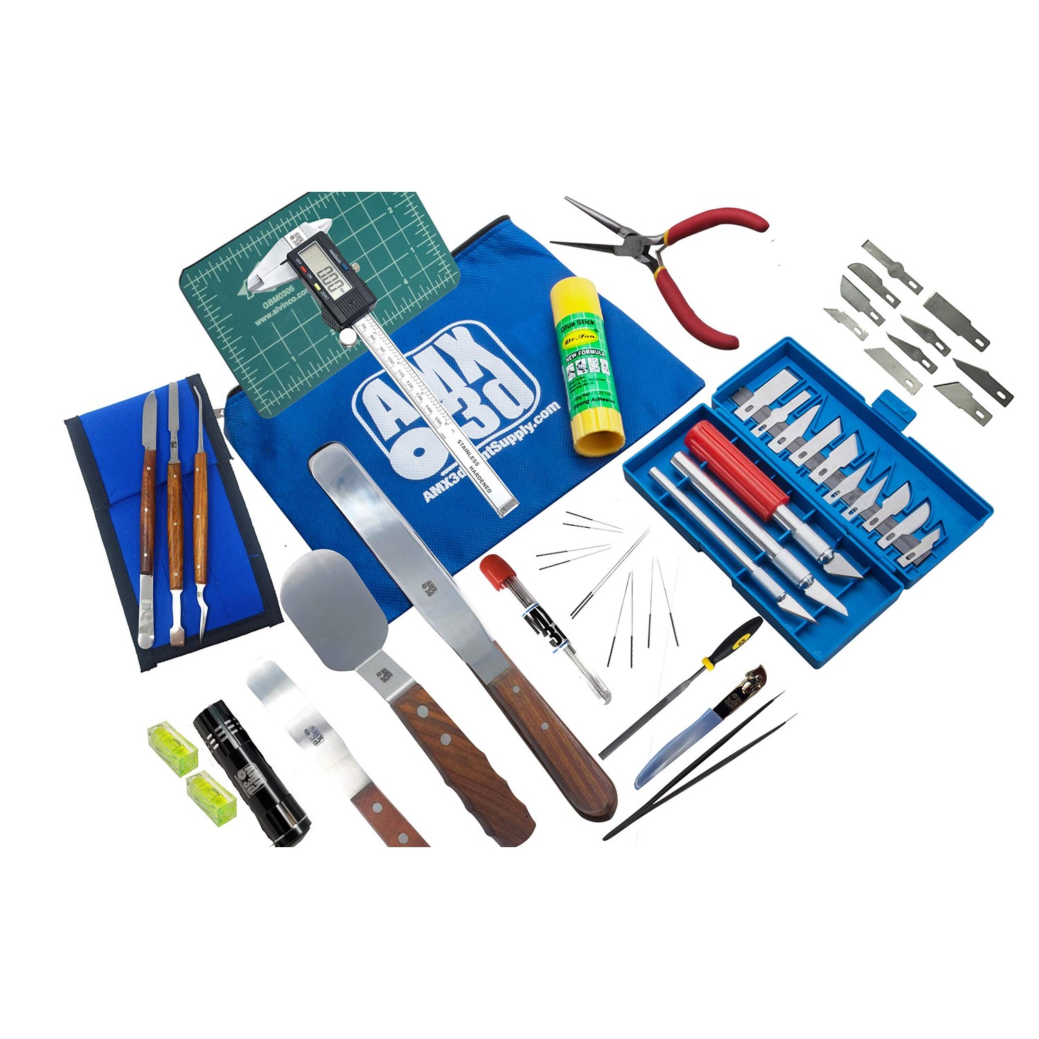 AMX3d Pro Grade Plus 3D Printer Tool Kit - All The 3D Printing Tools ...