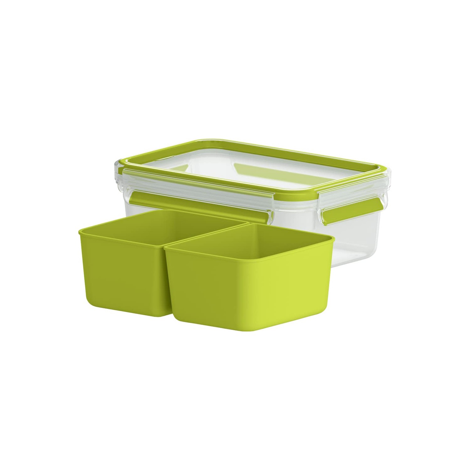 Tefal N10724 Storage Container, Bento Box, 16.9 fl oz (550 ml), Sealed ...