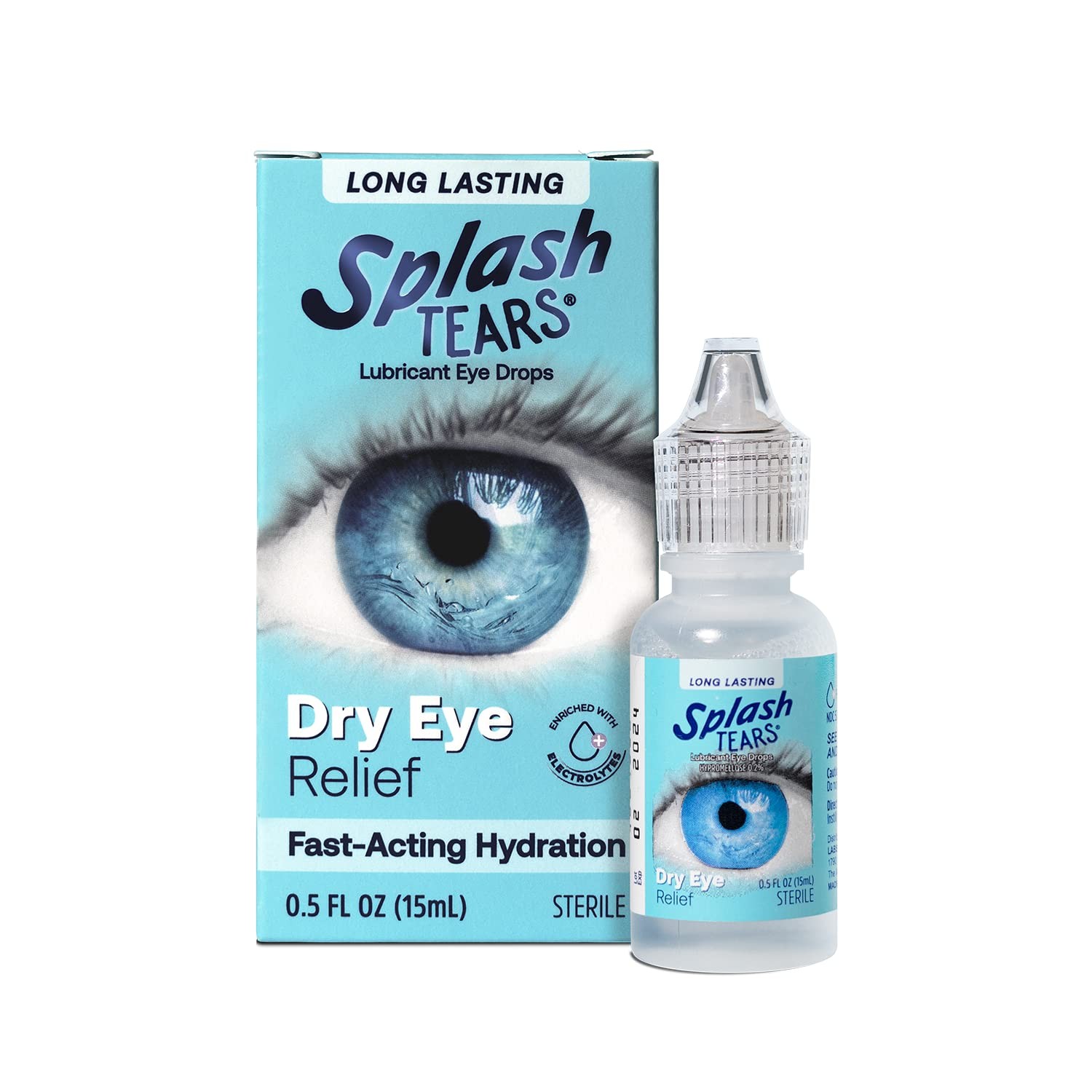 Splash Tears Lubricant Eye Drops, Long Lasting and Fast-Acting Dry Eye ...