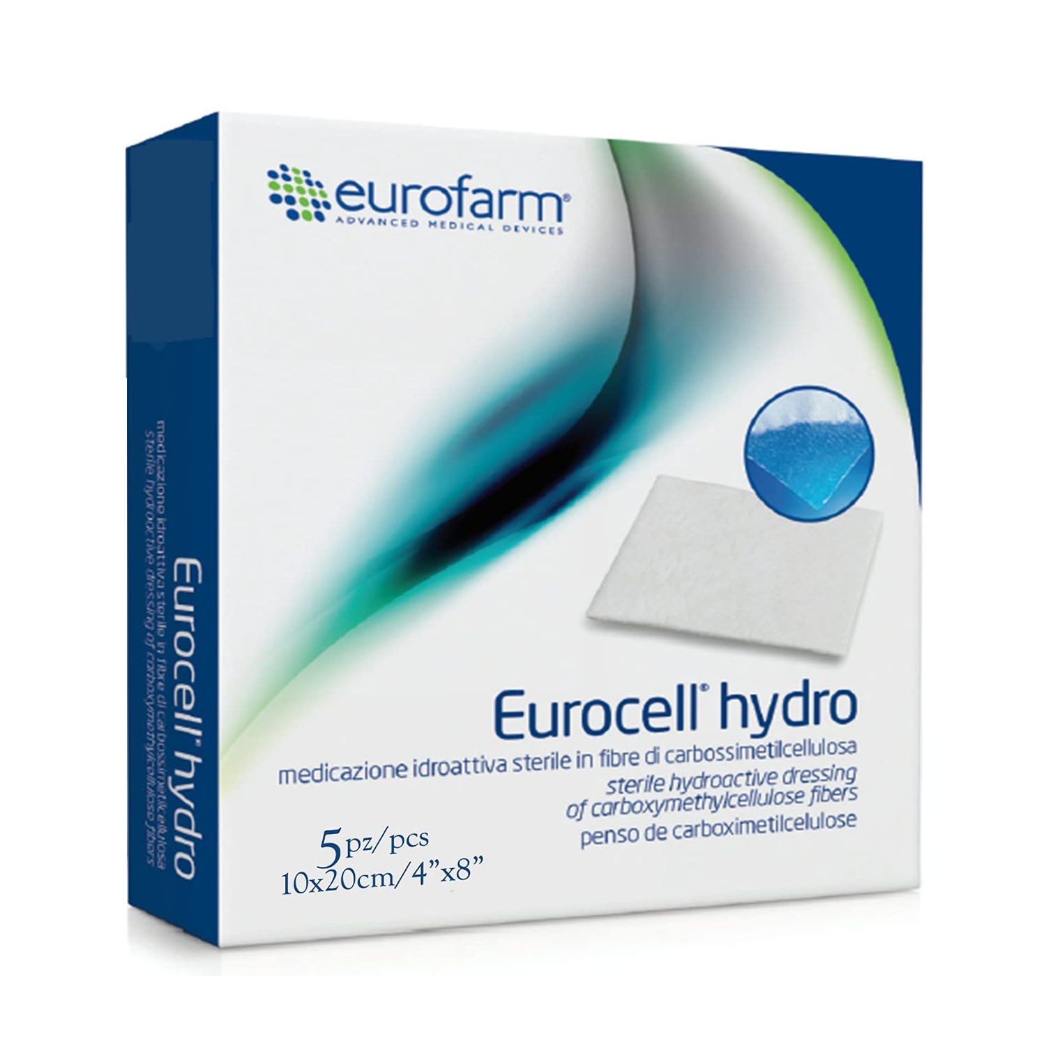 Eurocell Hydro - Carboxymethyl Cellulose CMC Hydrogel Dressing - 4 x 8 ...