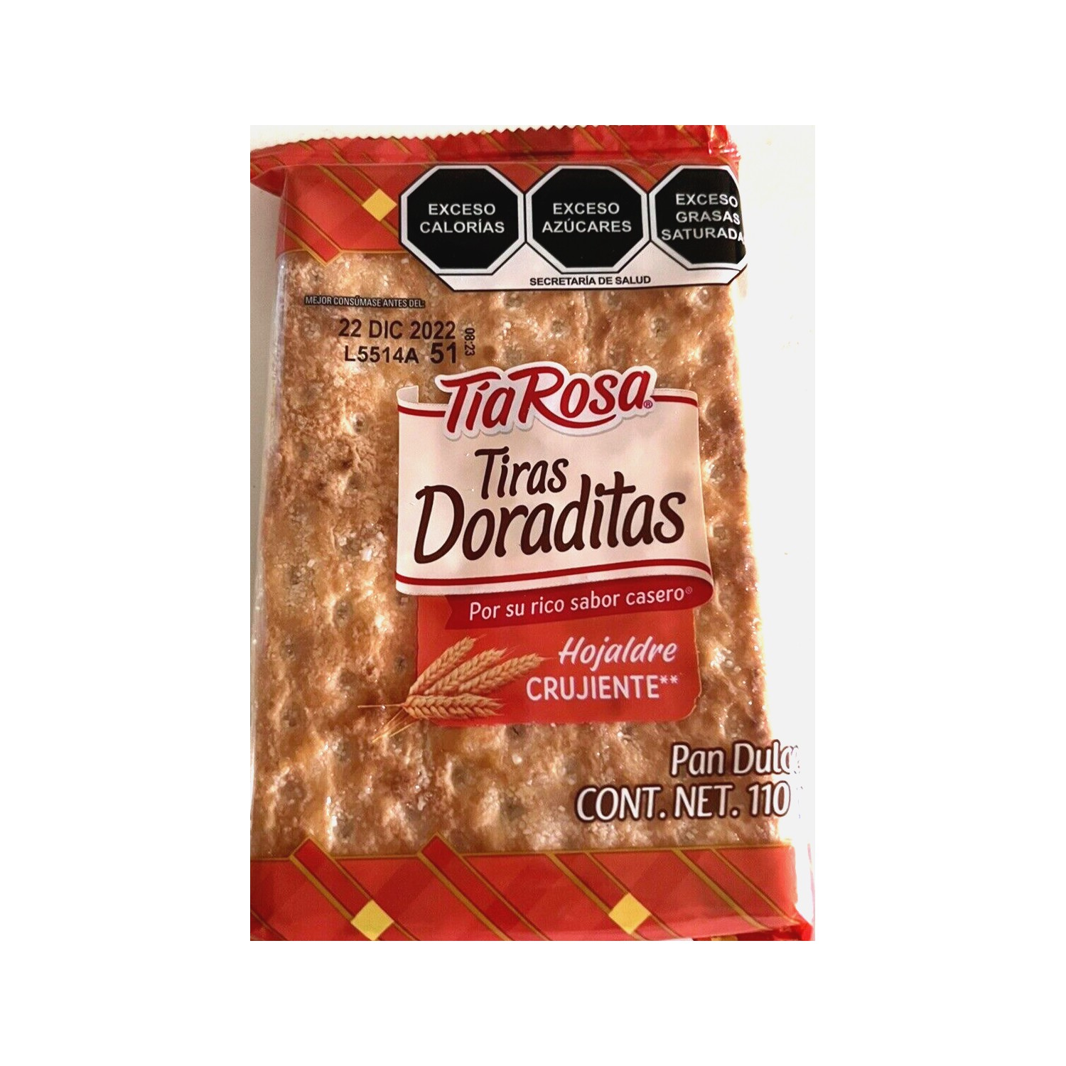 6-Pk Tia Rosa Tiras Doraditas 🇲🇽 Doraditas Tia Rosa Sweet Cookie 110gr ...