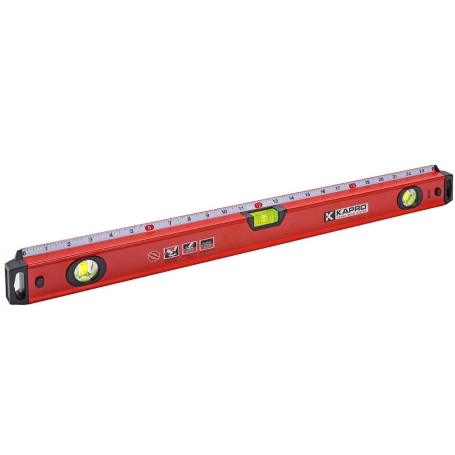 Kapro - 770 Exodus Professional Box Level - With 45° Vial & Ruler - For ...
