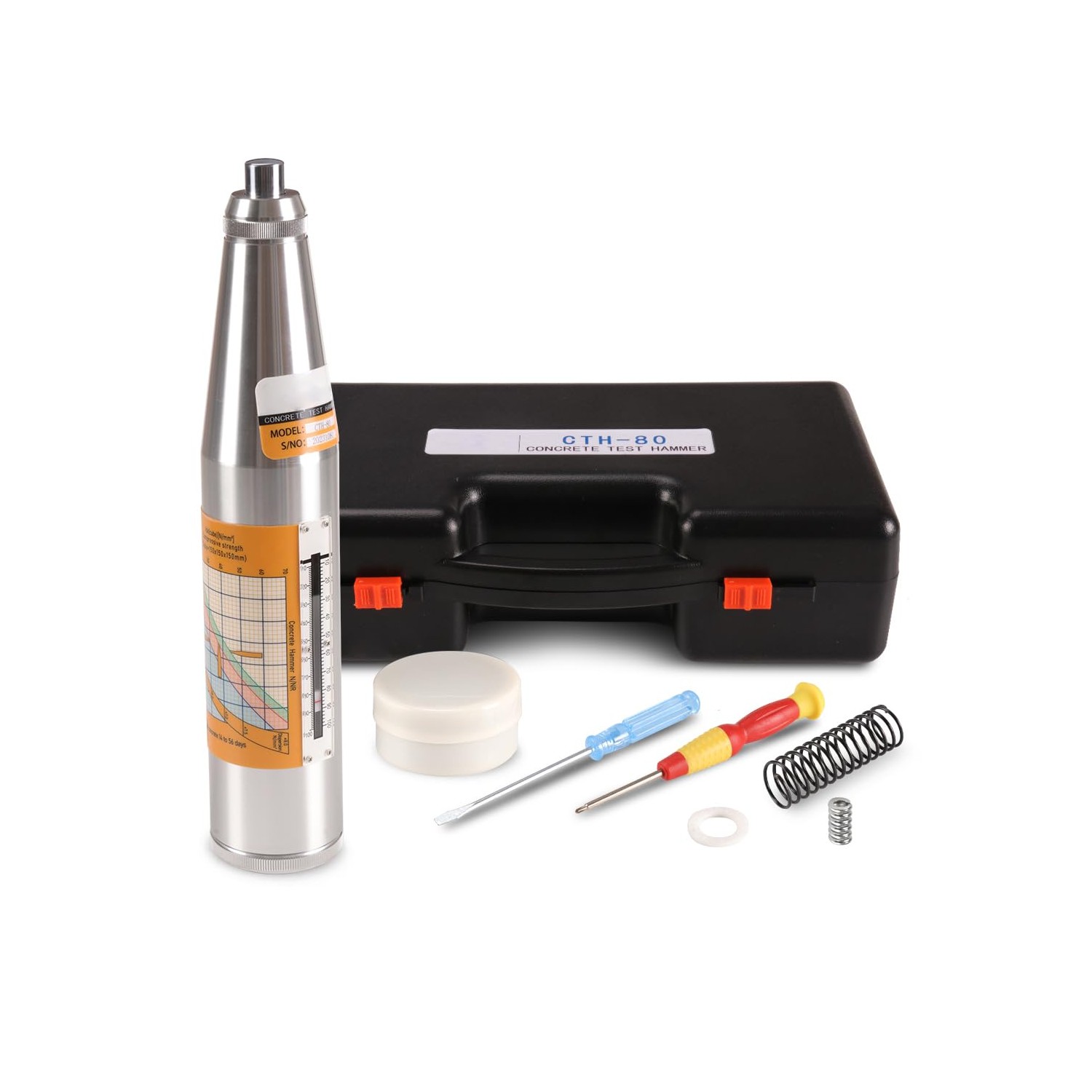 MOETER Concrete Rebound Hammer Tester, Concrete Strength Tester with 10 ...