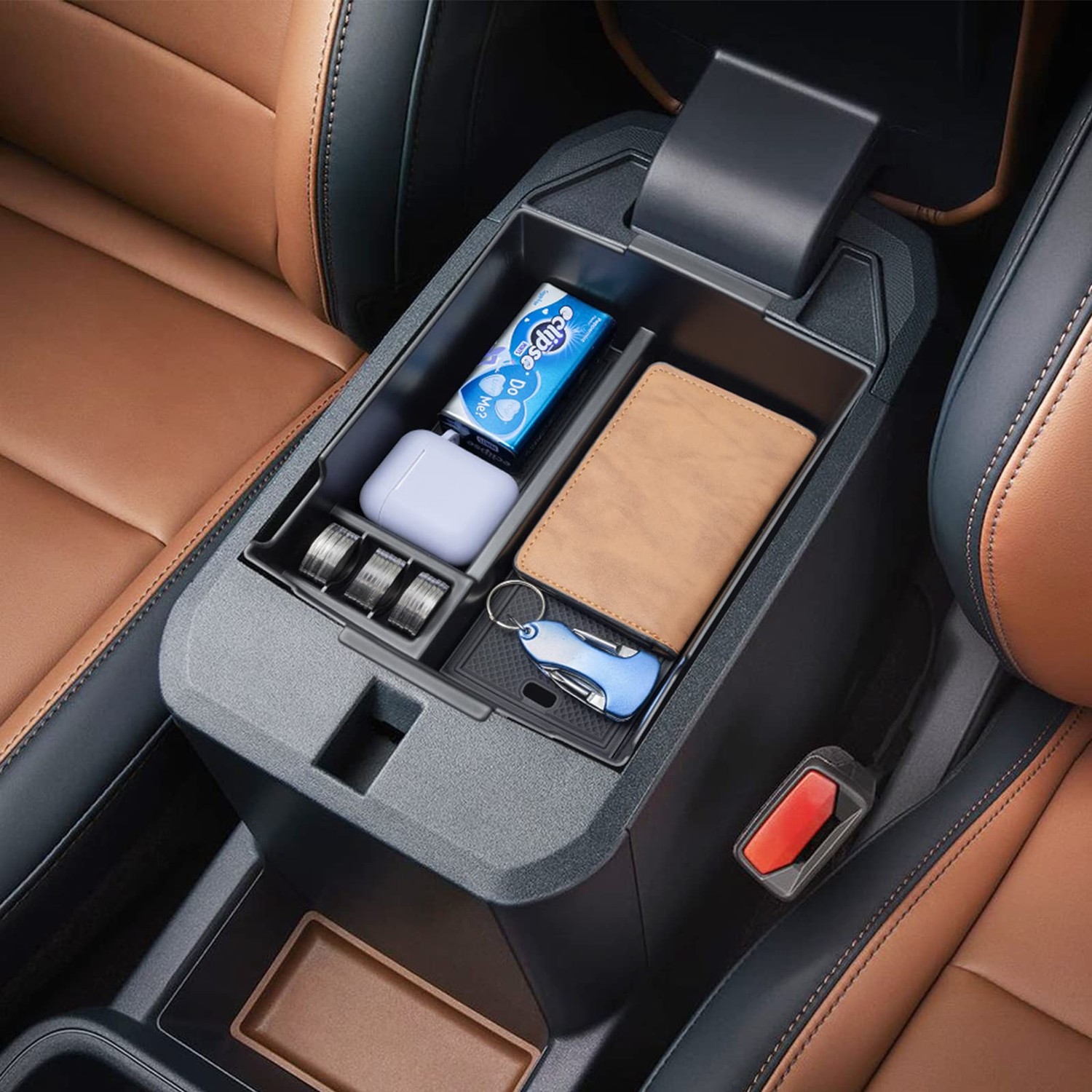 TOPINSTALL Center Console Tray Compatible with 2022-2026 Ford Maverick ...