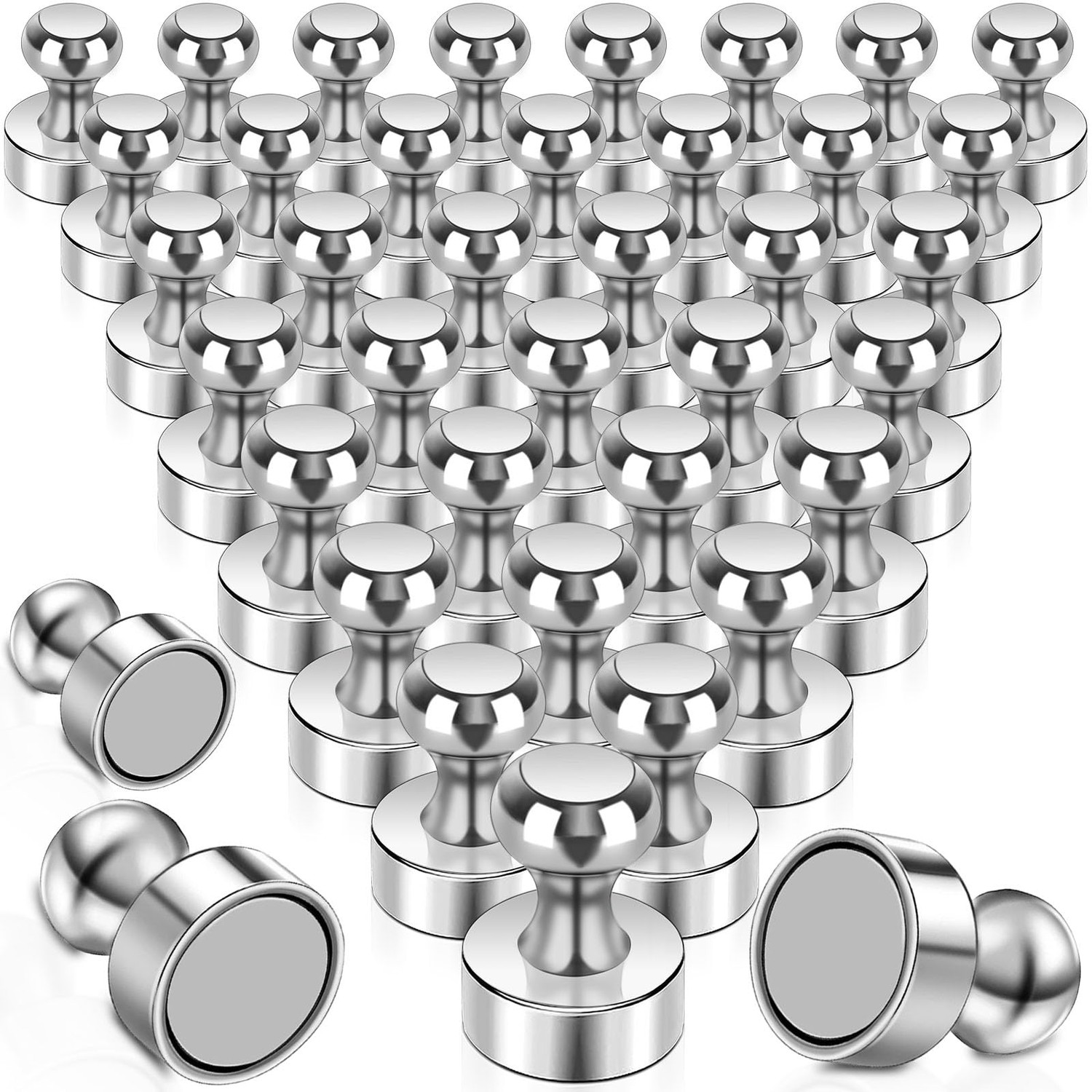 Strong Magnets, Pack of 36 Neodymium Magnets, Extra Strong Mini Magnet ...