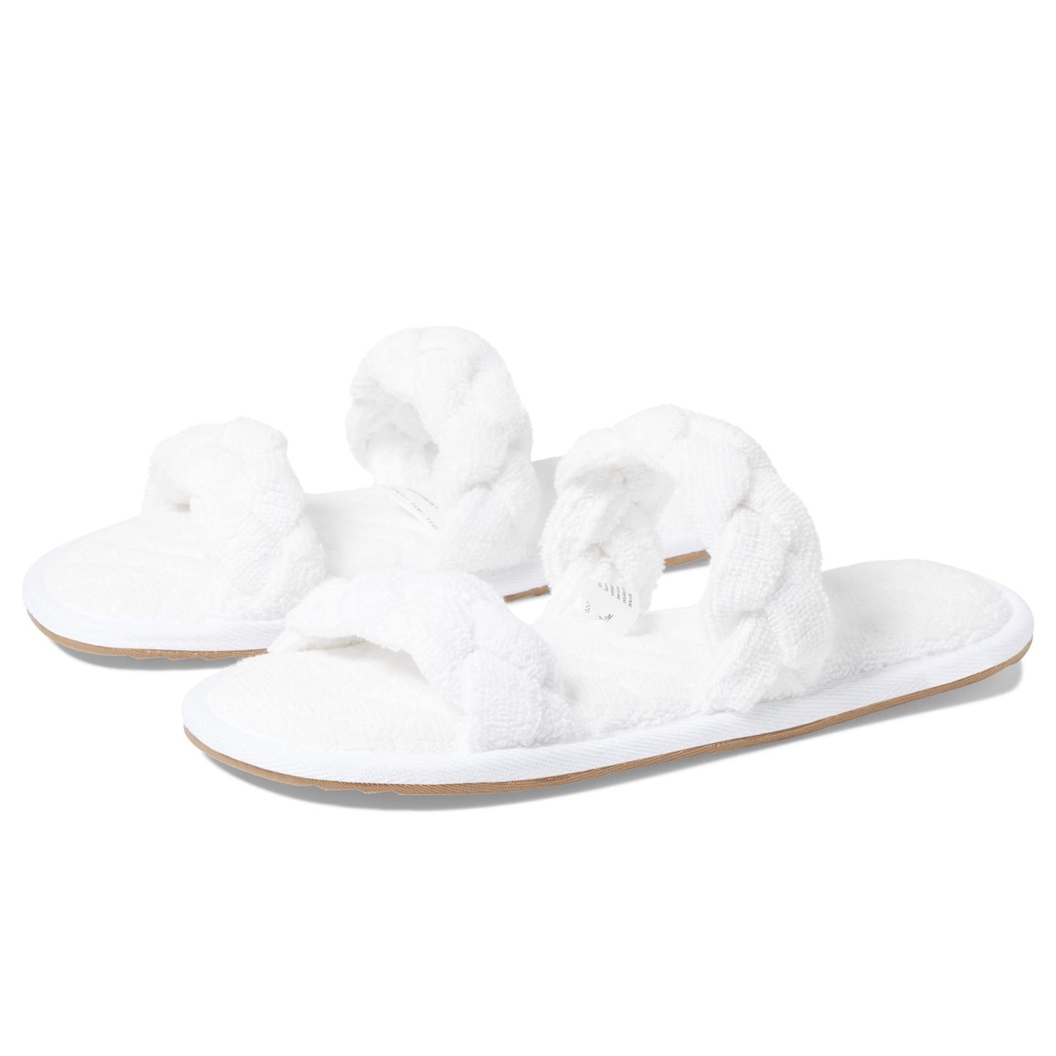 Barefoot Dreams® TowelTerry® Braided Slipper, Sea Salt, Small (5/6 ...