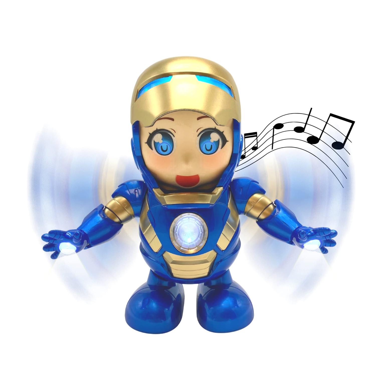 MAGIC SELECT Robot Iron Woman Electronic Dancer with Light and Music ...